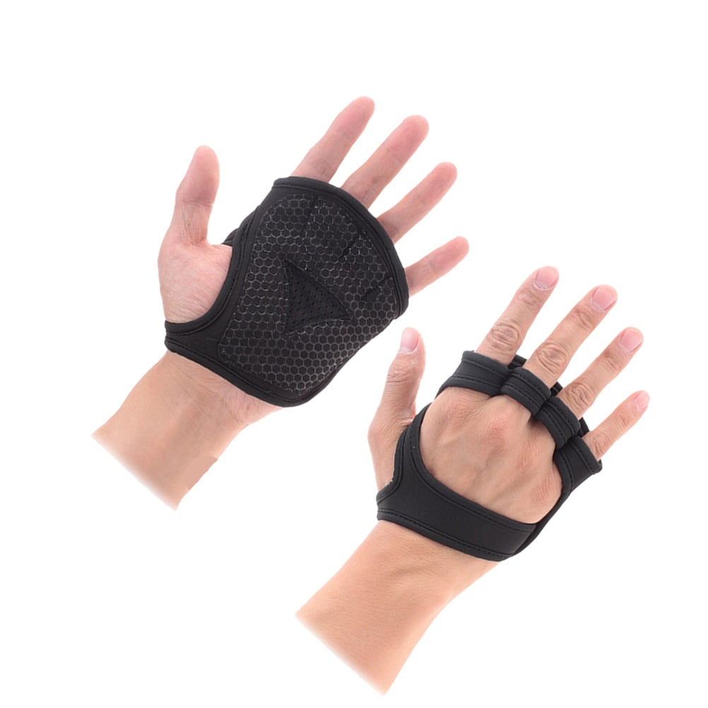 Worgeous Power Lifting Gloves Non-Slip Palm Neoprene 1 Pair Black ...