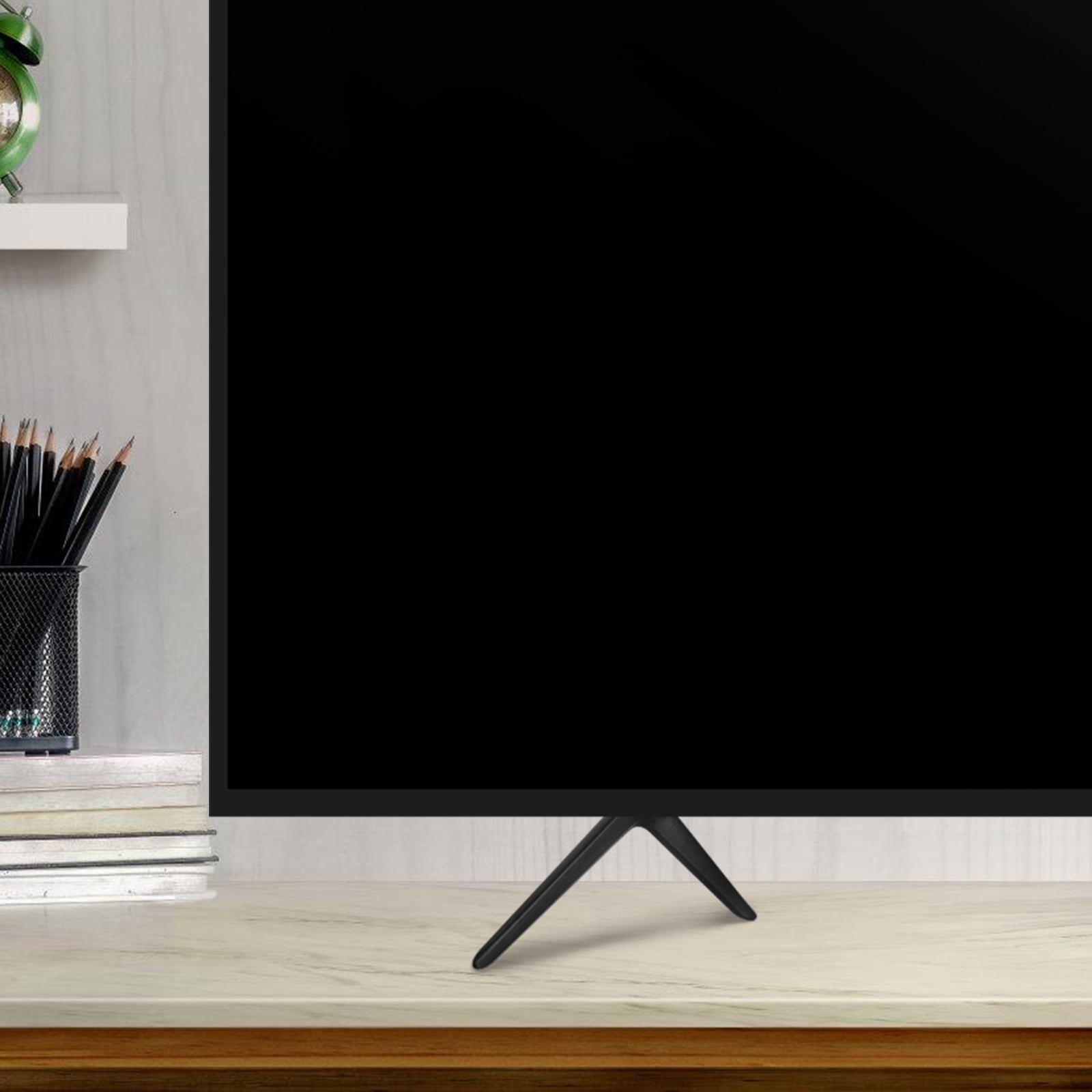 FONDOTIN TV Stand Legs Black Plastic 1 Pair Stable Support Conference ...