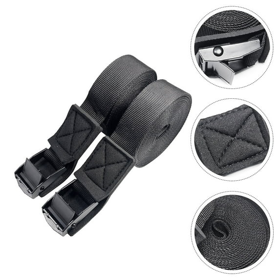 Worgeous 1 Pair Roof Rack Straps with Buckle Tie-Down Ratchet Belt for ...