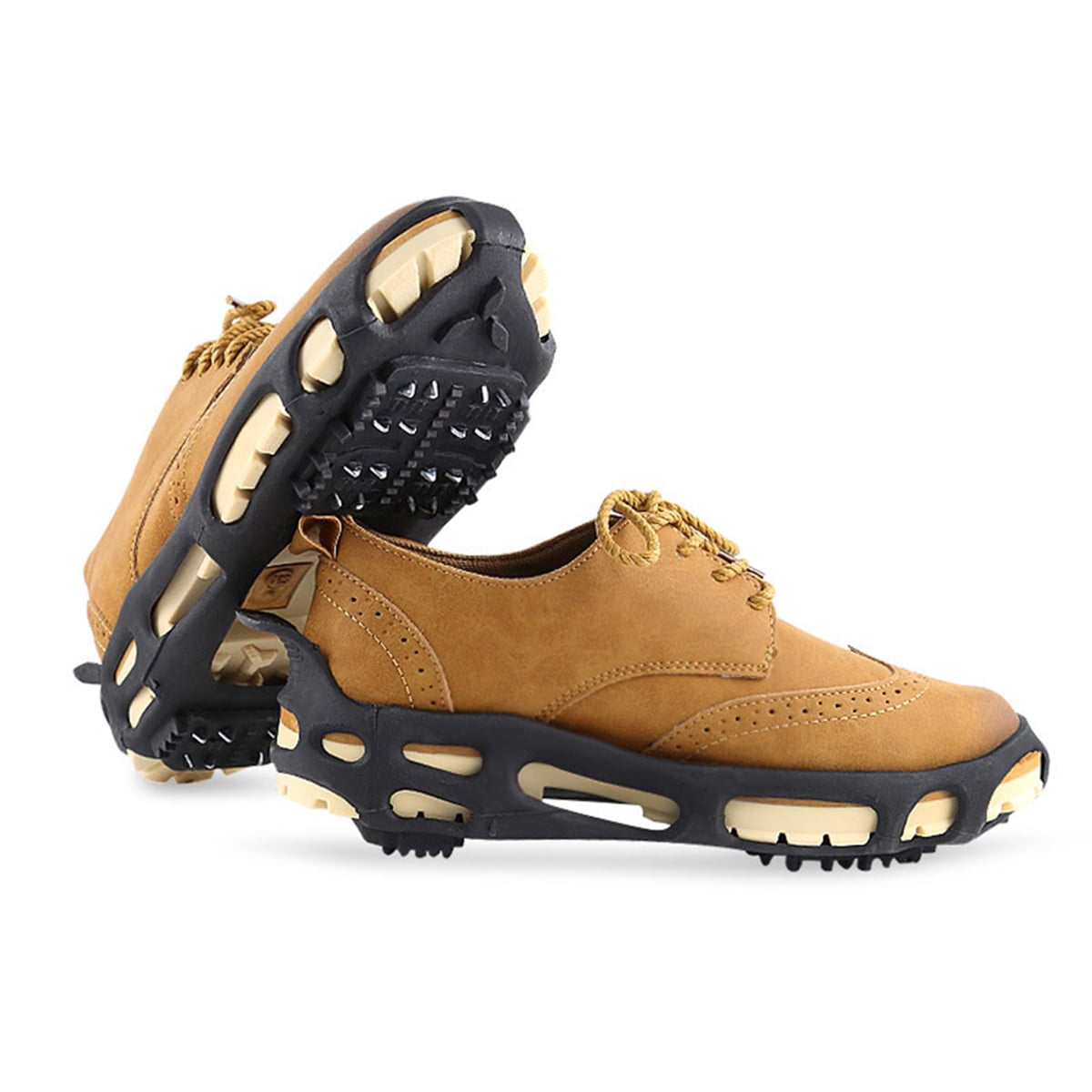 Worgeous 1 Pair Shoe Cover Anti-Slip Black Tpe Ice Cleat Traction ...