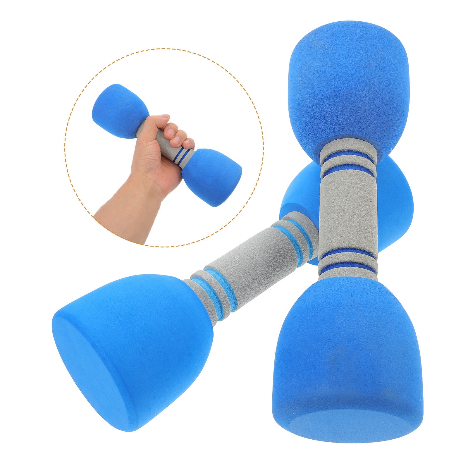 Worgeous 1 Pair of Fitness Dumbbell Kids Sports Weight Plastic Dumbbell ...