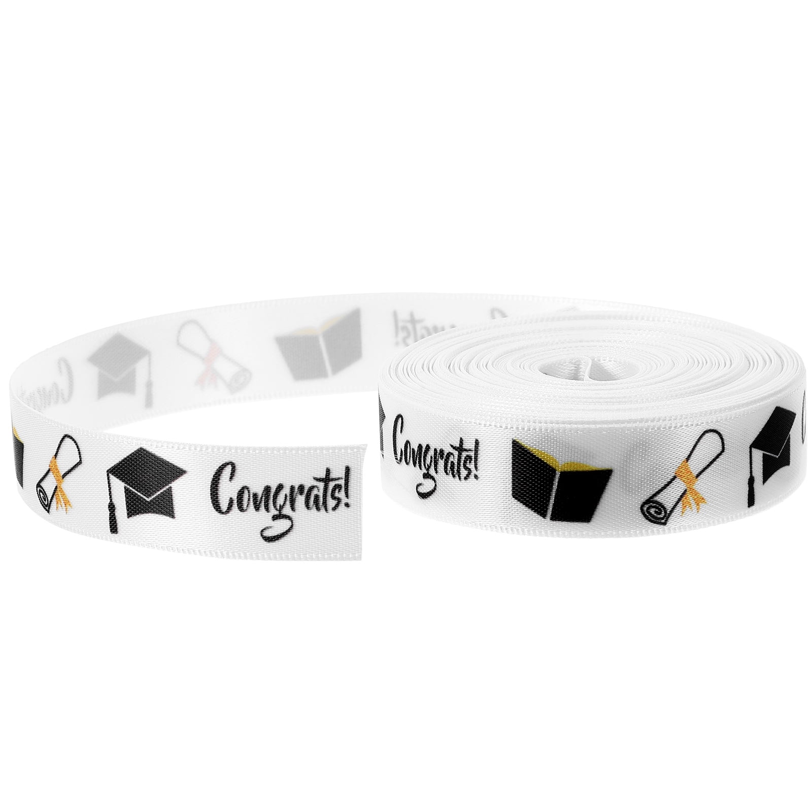 Worgeous 1 Roll Decorative Cake Ribbon for Graduation Gift Packaging ...