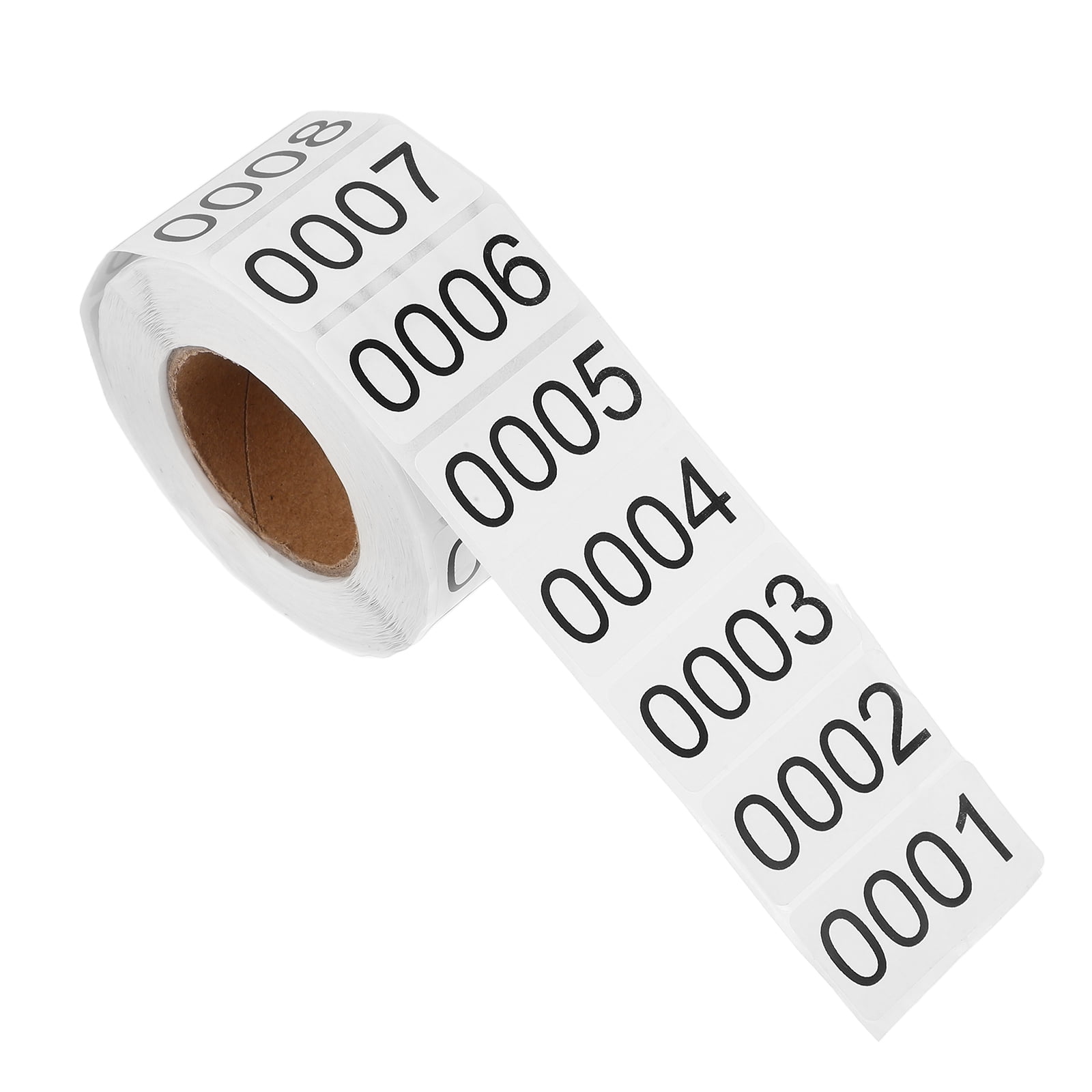 Worgeous 1 Roll Numbered Labels Self Adhesive Number Stickers ...