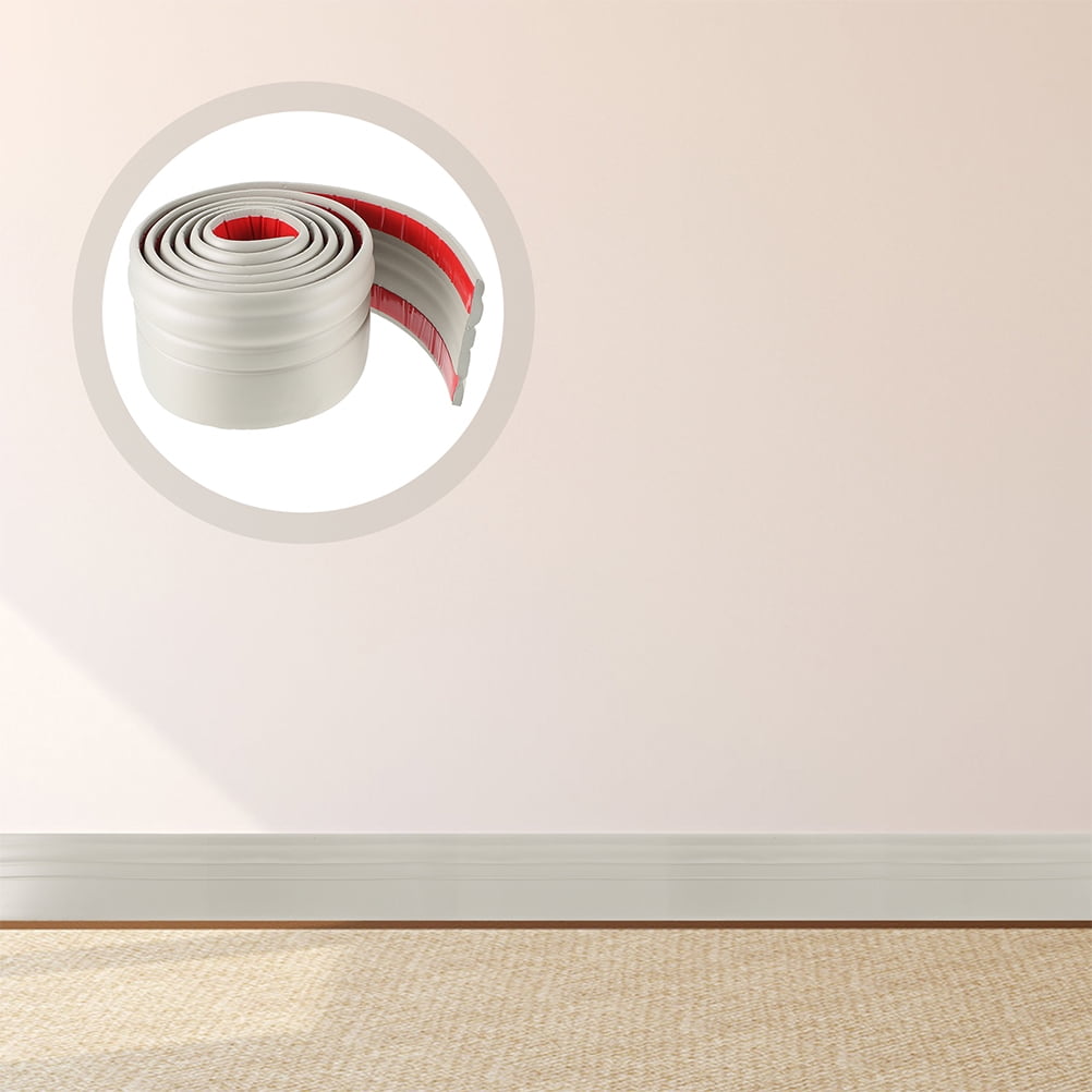 Worgeous 1 Roll Peel and Stick Baseboard Wall Edge Baseboard Adhesive ...