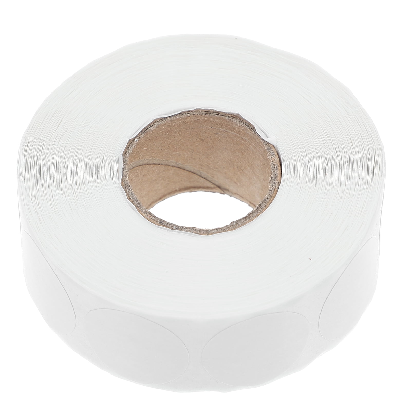 Worgeous 1 Roll White Round Stickers Adhesive Dot Stickers Blank Circle ...