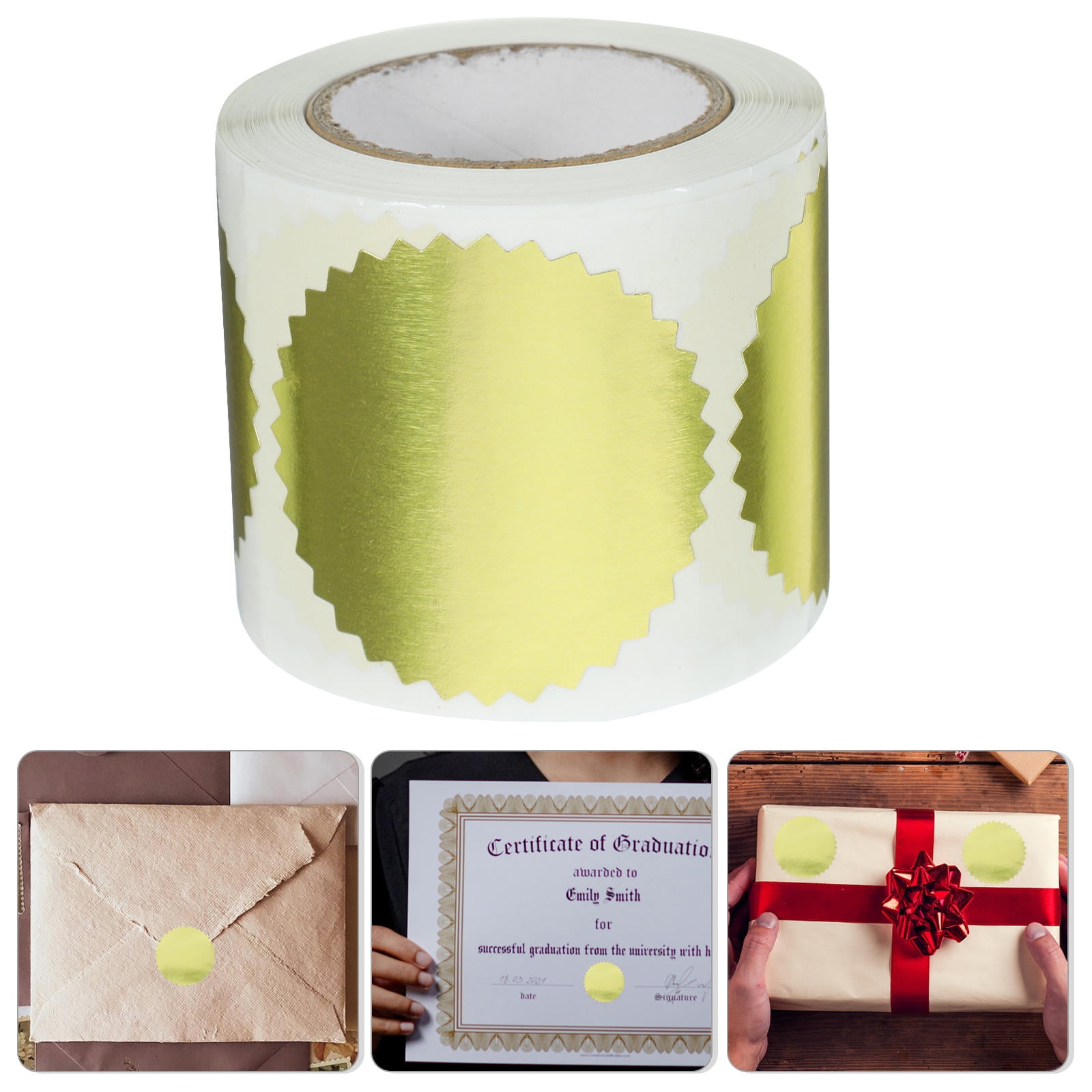 Worgeous 1 Roll of Certificate Medals Stickers Graduation Medals ...