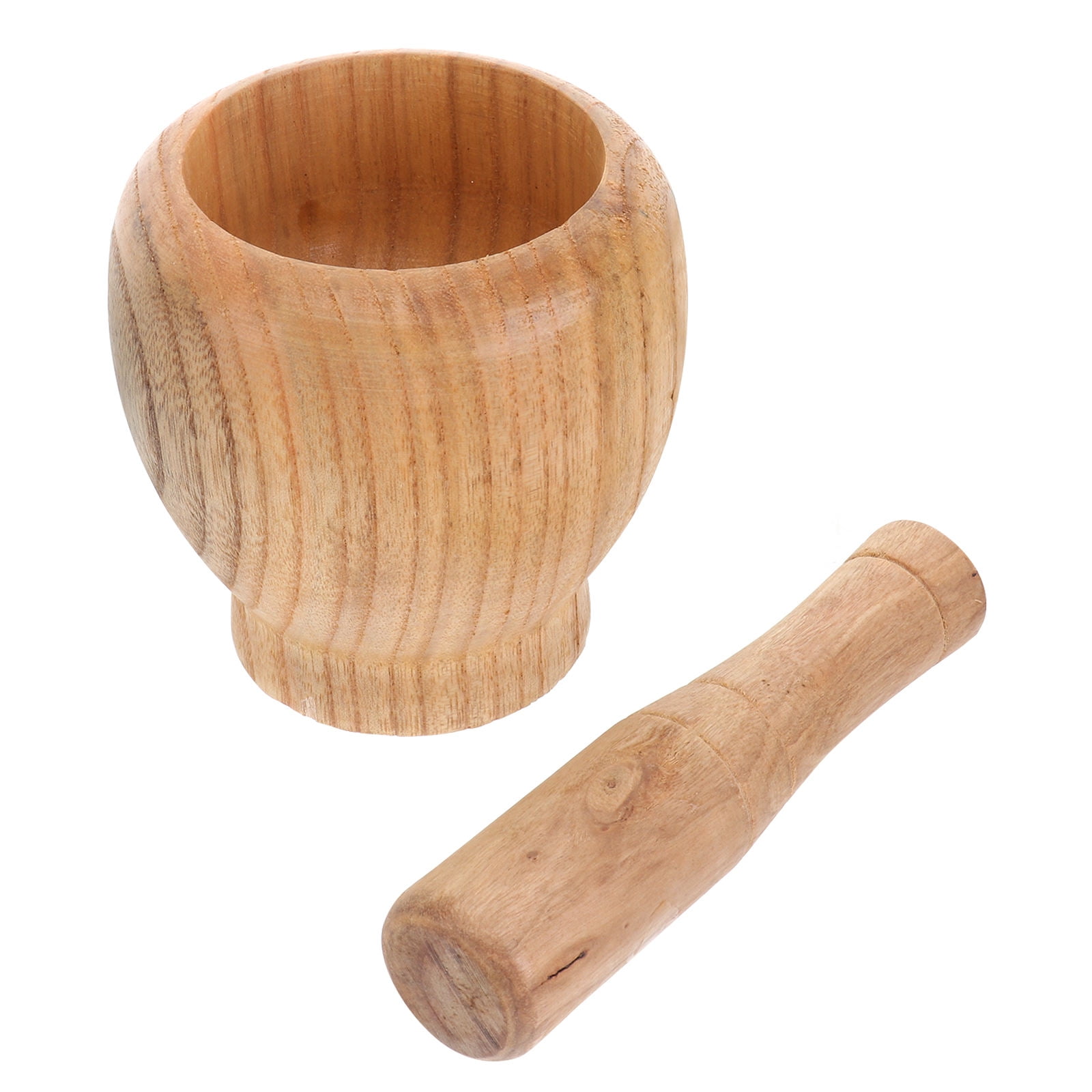 Worgeous 1 Set 2 Pcs Simple Garlic Grinders Kitchen Utensils Wooden ...