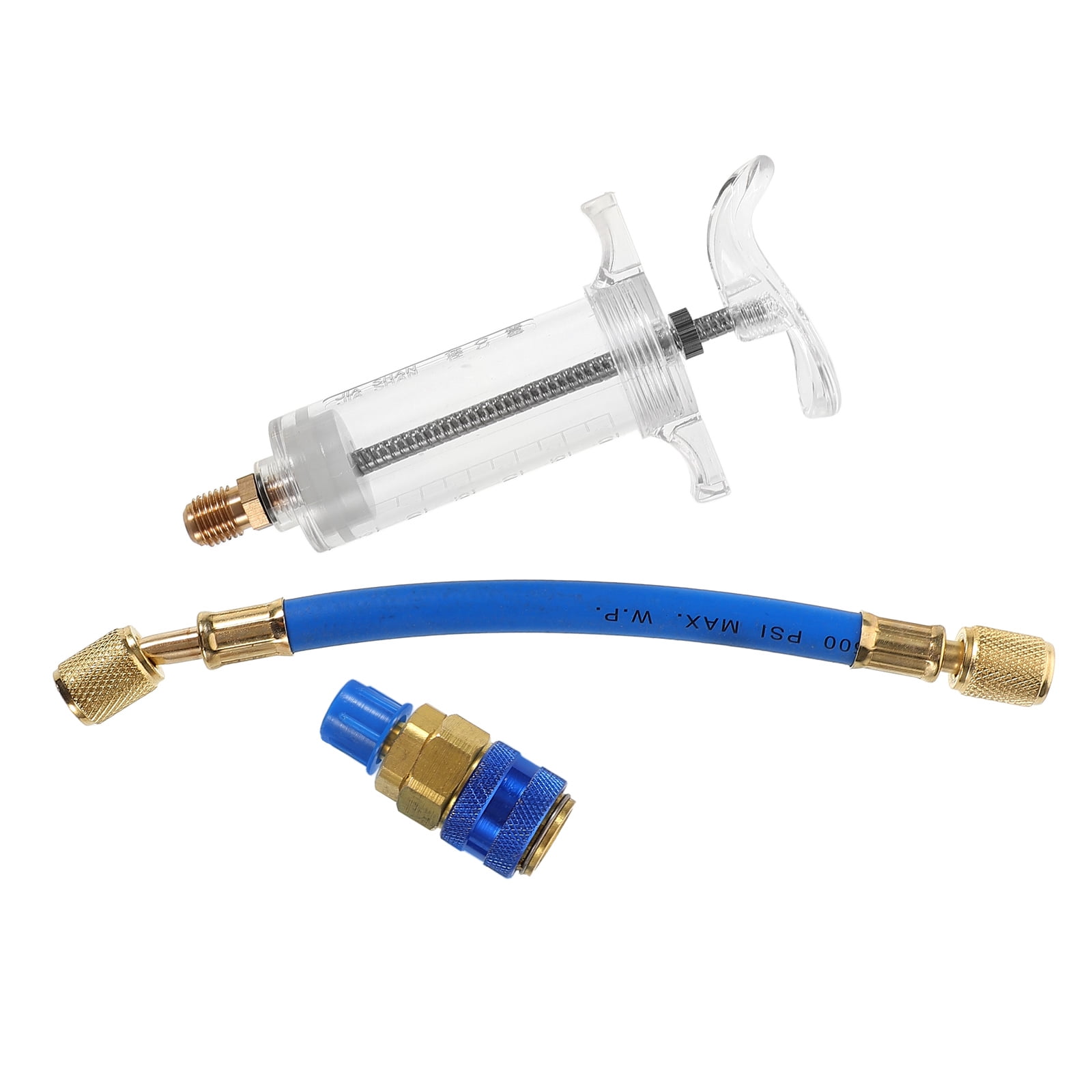 Worgeous 1 Set Ac Oil Injector Manual Dye Injector Refrigerant Tool Oil ...