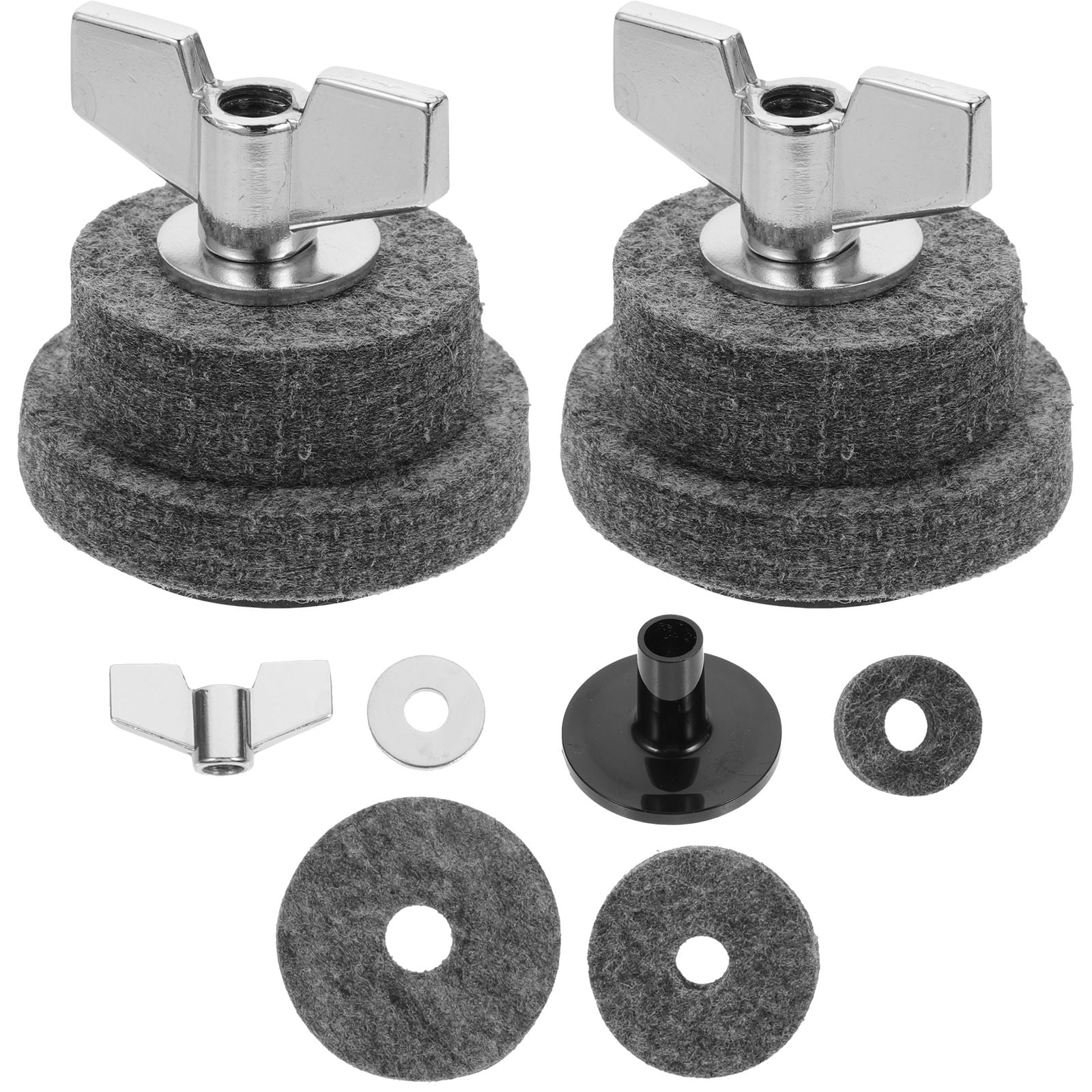 Worgeous 1 Set Assorted Color Drum Cymbal Felt Pads Anti-slip for Drum ...