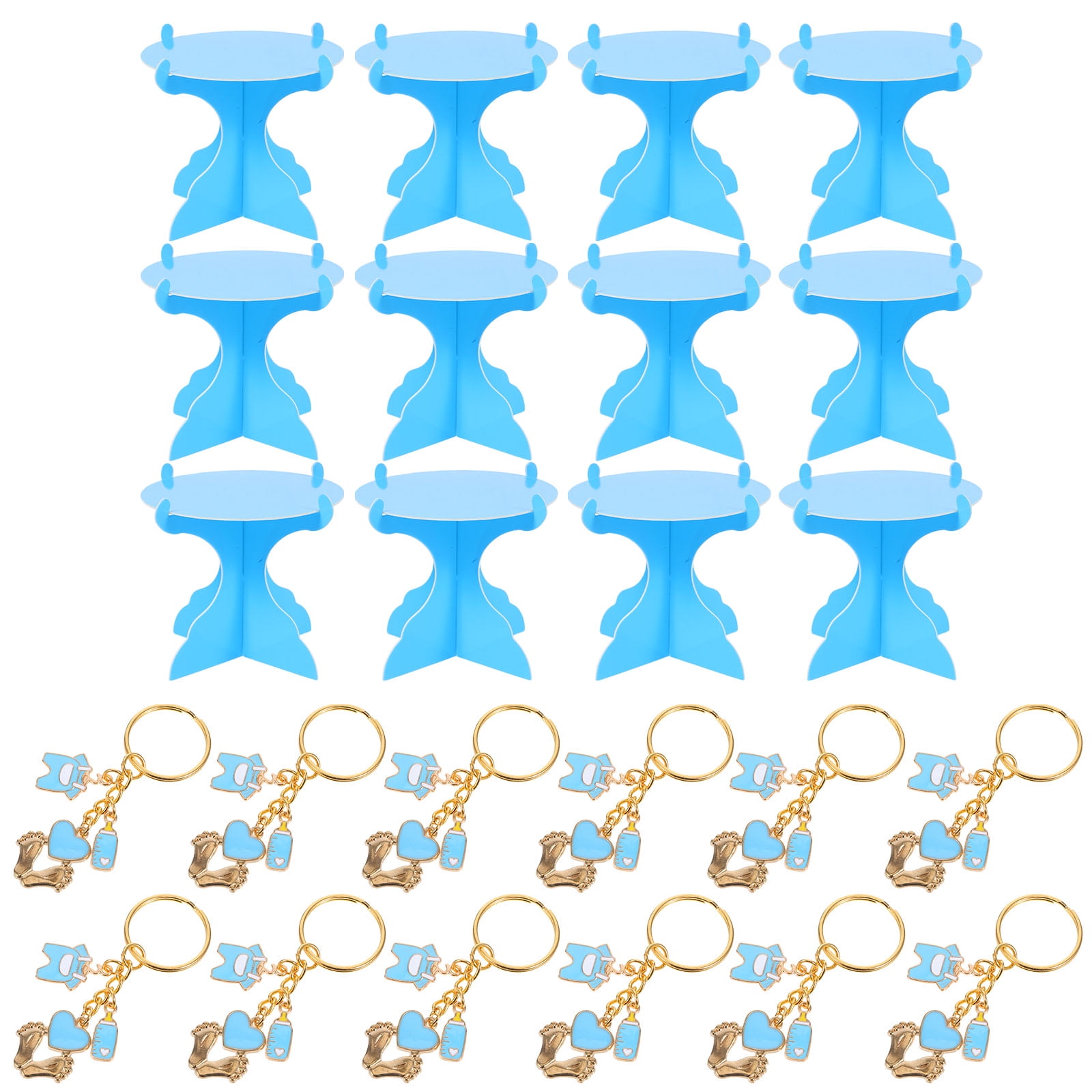 Worgeous 1 Set Baby Shower Gender Reveal Party Favors Footprint Key ...