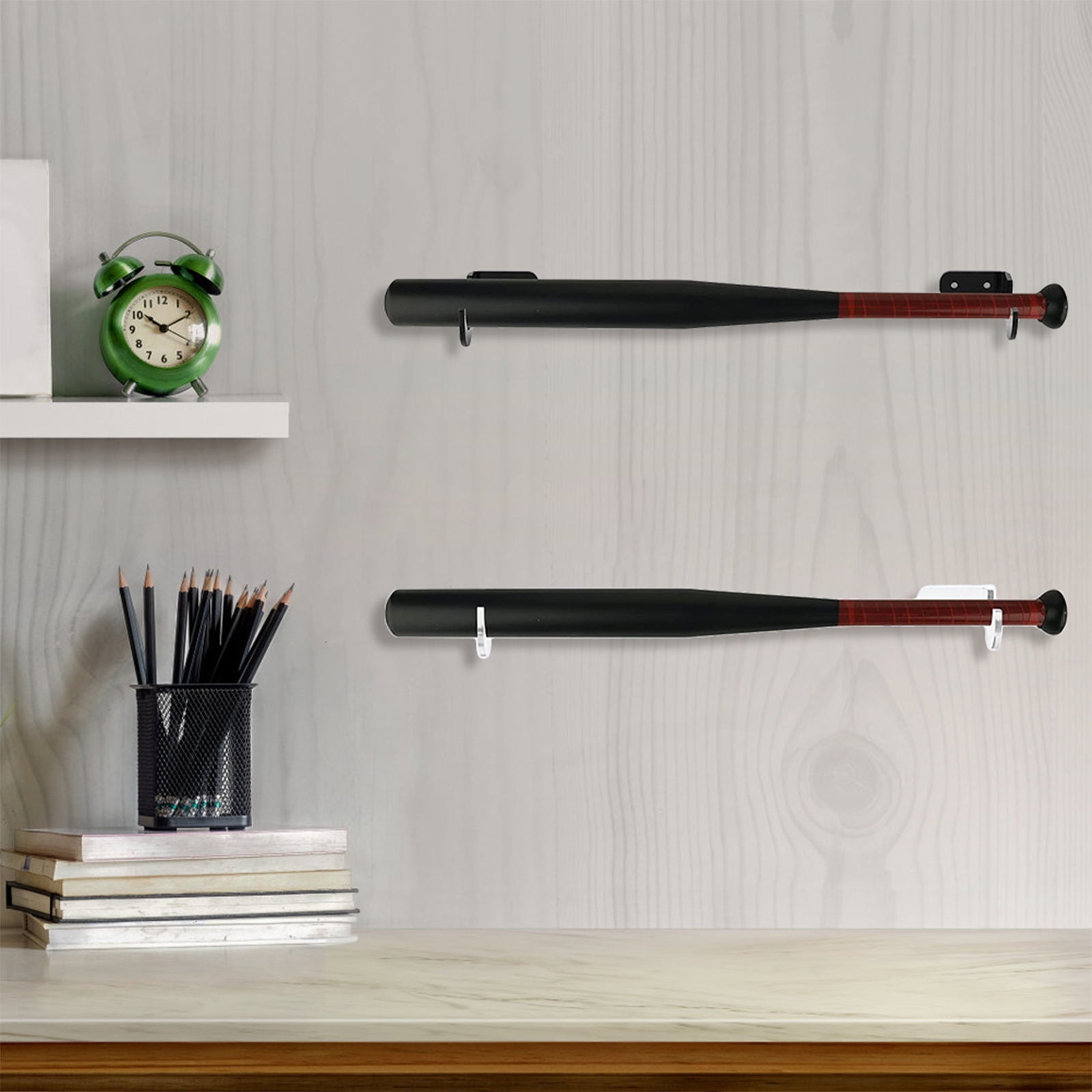 RENACLIPY W gorgeous 1 Set Decorative Bat Holder Wall Mounted Rack for ...