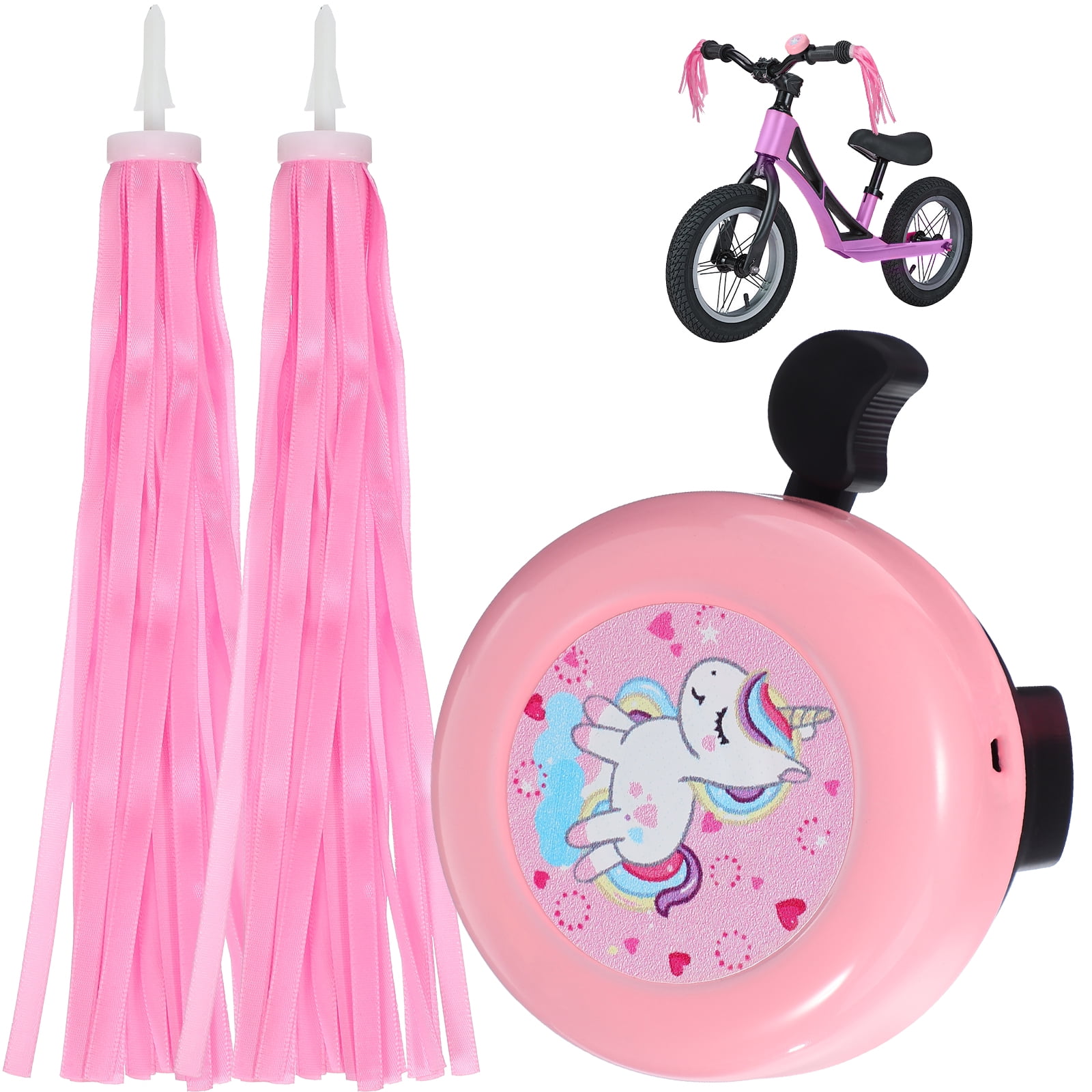 Worgeous 1 Set Bike Bell Bike Streamers Bicycle Bell Scooter Bell Handlebar Streamers Bike ...