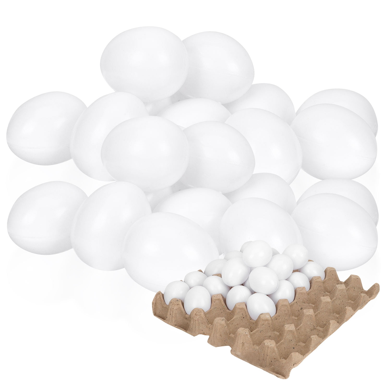 Worgeous 1 Set Blank Plastic Egg Fake Egg Craft Decorative Egg Toy ...