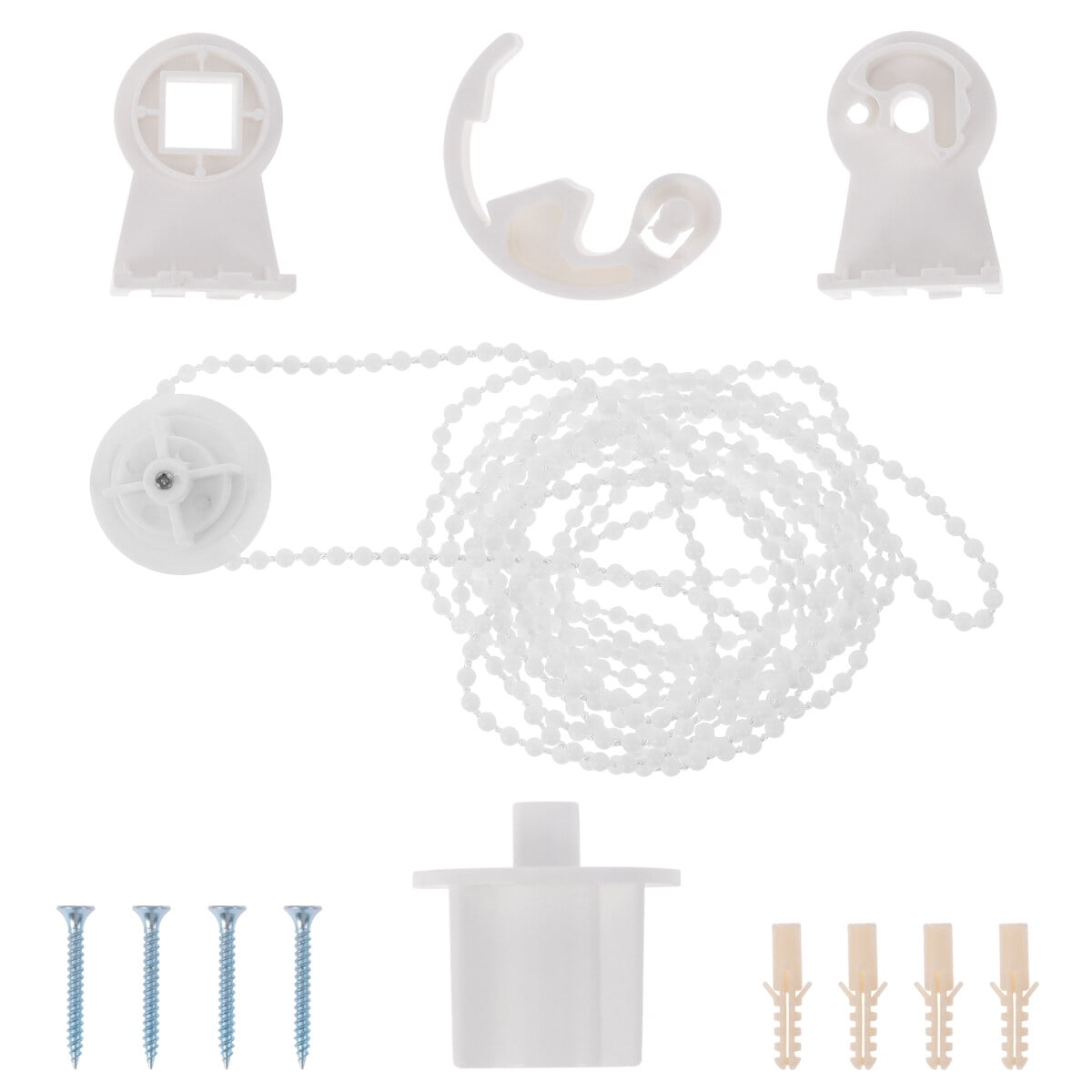 Worgeous 1 Set Blinds Roller Curtain Plastic Clip Hook Screws for ...