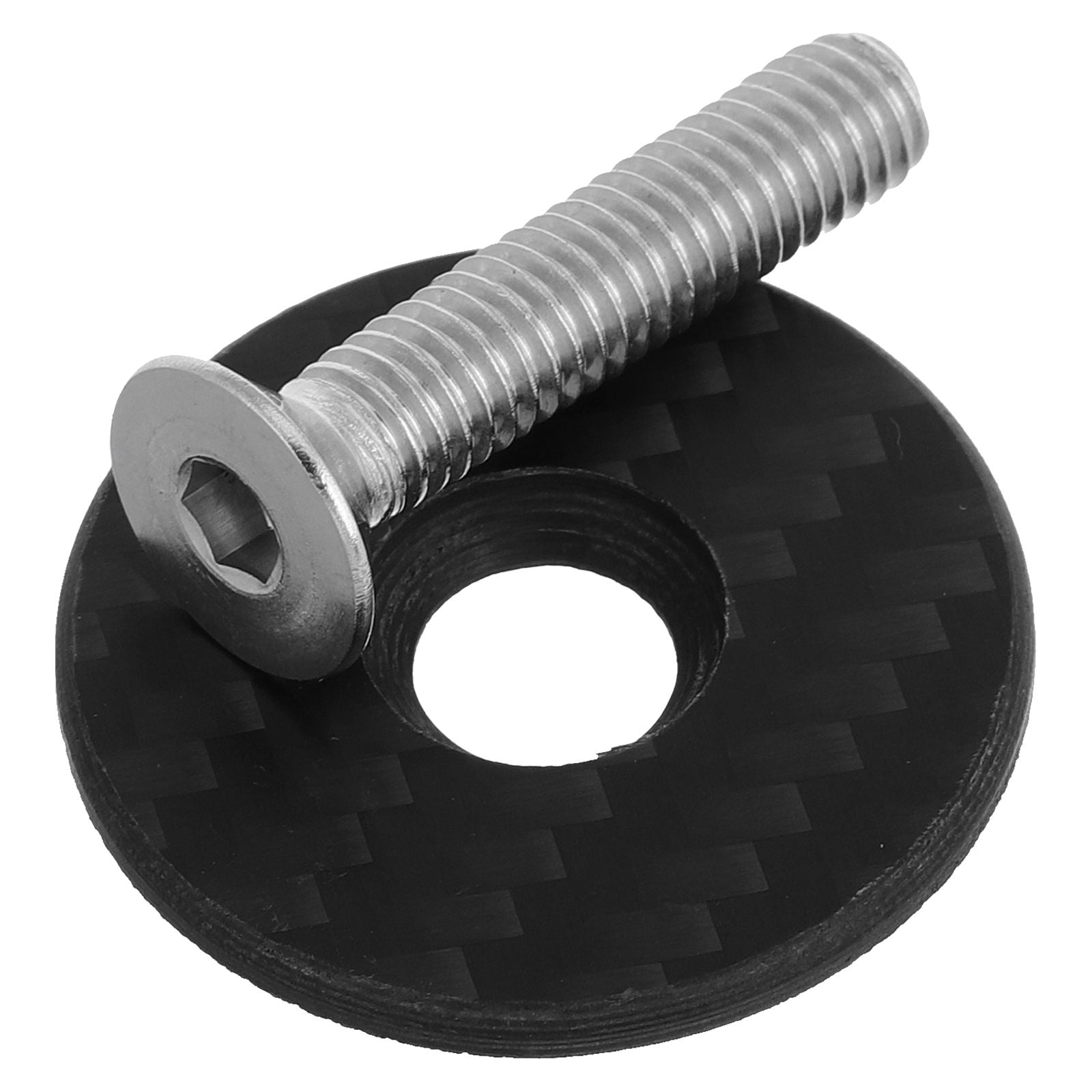 Worgeous 1 Set Carbon Fiber Bikes Headset Top Cap Headset Screw Headset ...