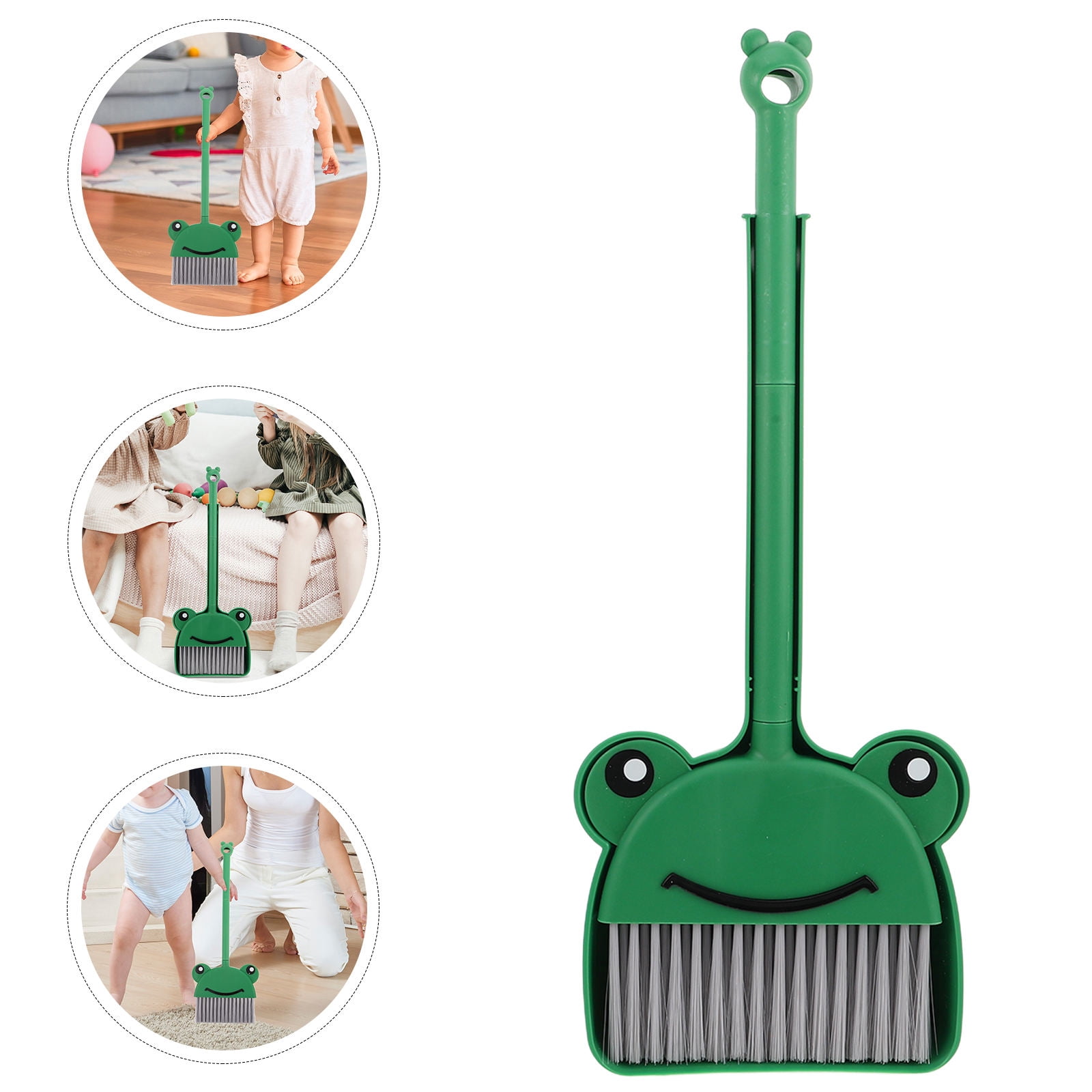 Worgeous 1 Set Children Cleaning Broom With Dustpan Home Dorm Cleaning ...