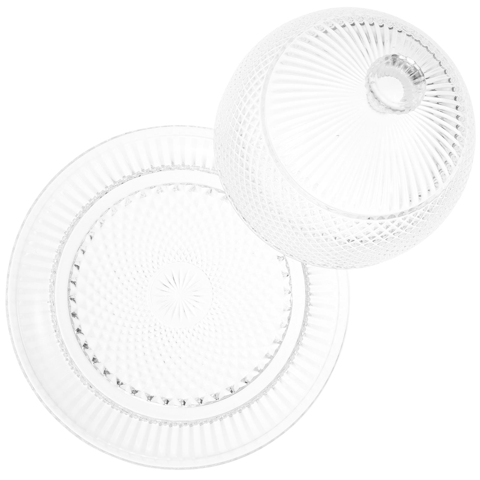 Worgeous 1 Set Cupcake Bread Dome Glass Dome Transparent Cake Dessert ...