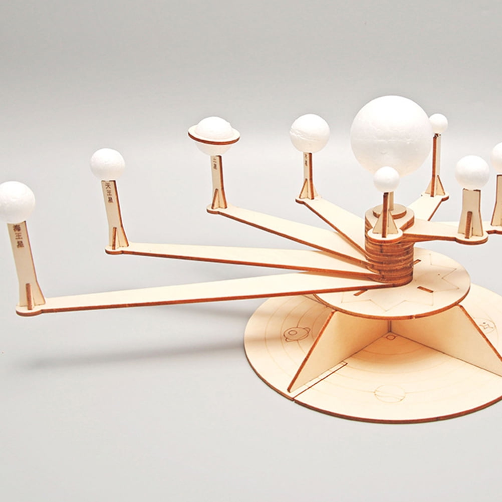 Worgeous 1 Set DIY Space Planet Model STEM Solar System Wooden Solar System Model - Walmart.com