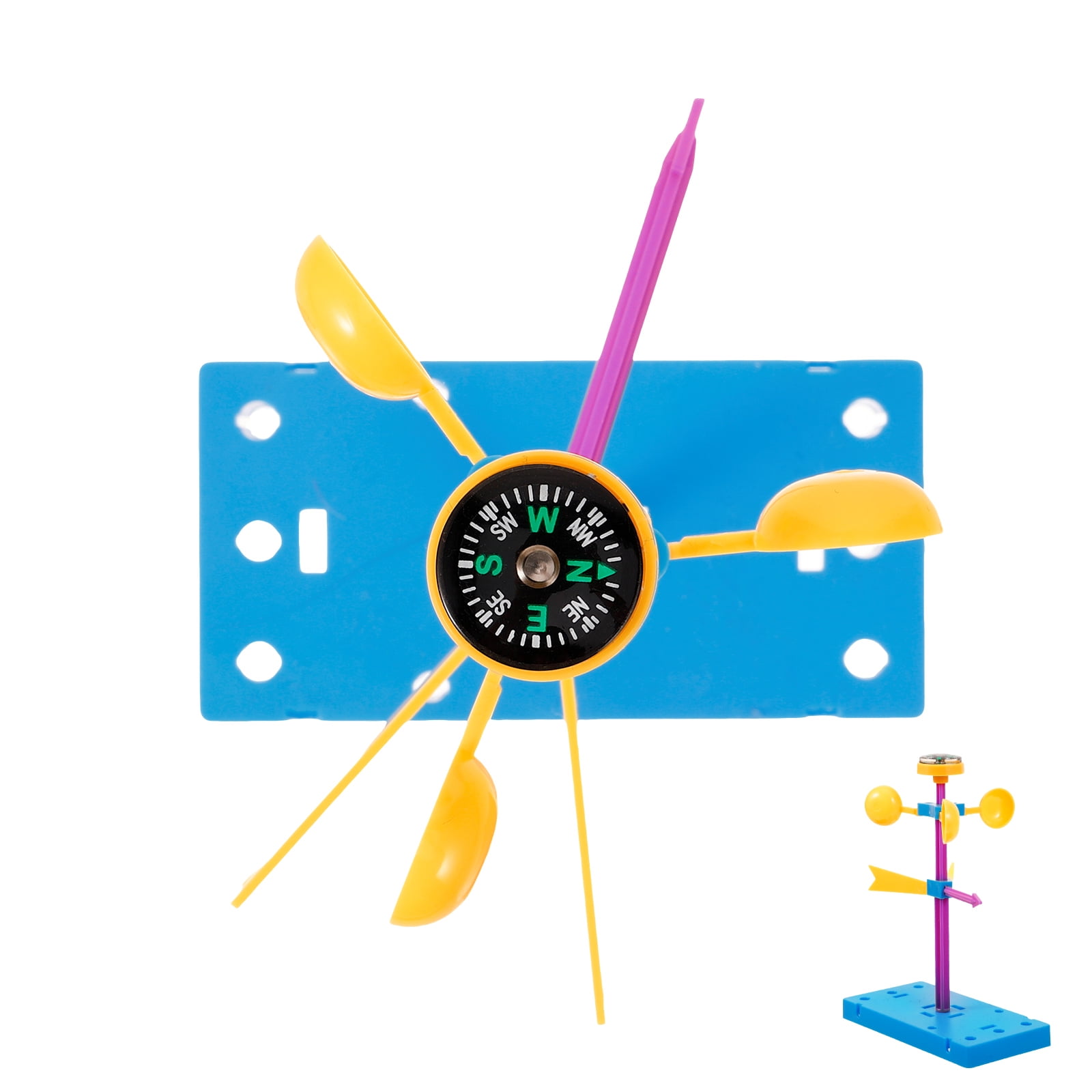 Worgeous 1 Set DIY Wind Vane Assemble Toy DIY Kids Science Educational ...