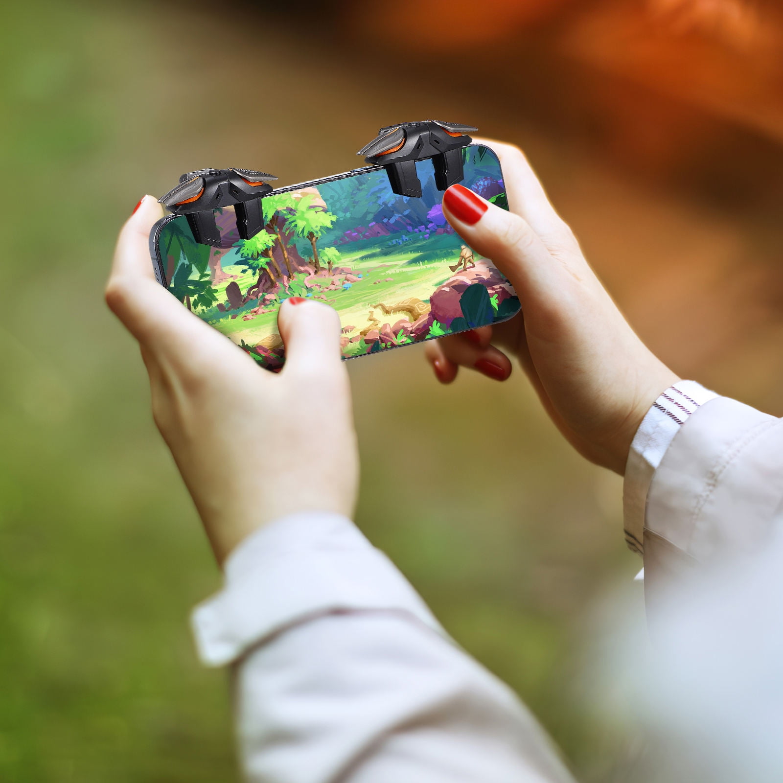 Worgeous 1 Set Gaming Phone Triggers with Ergonomic Buttons for ...