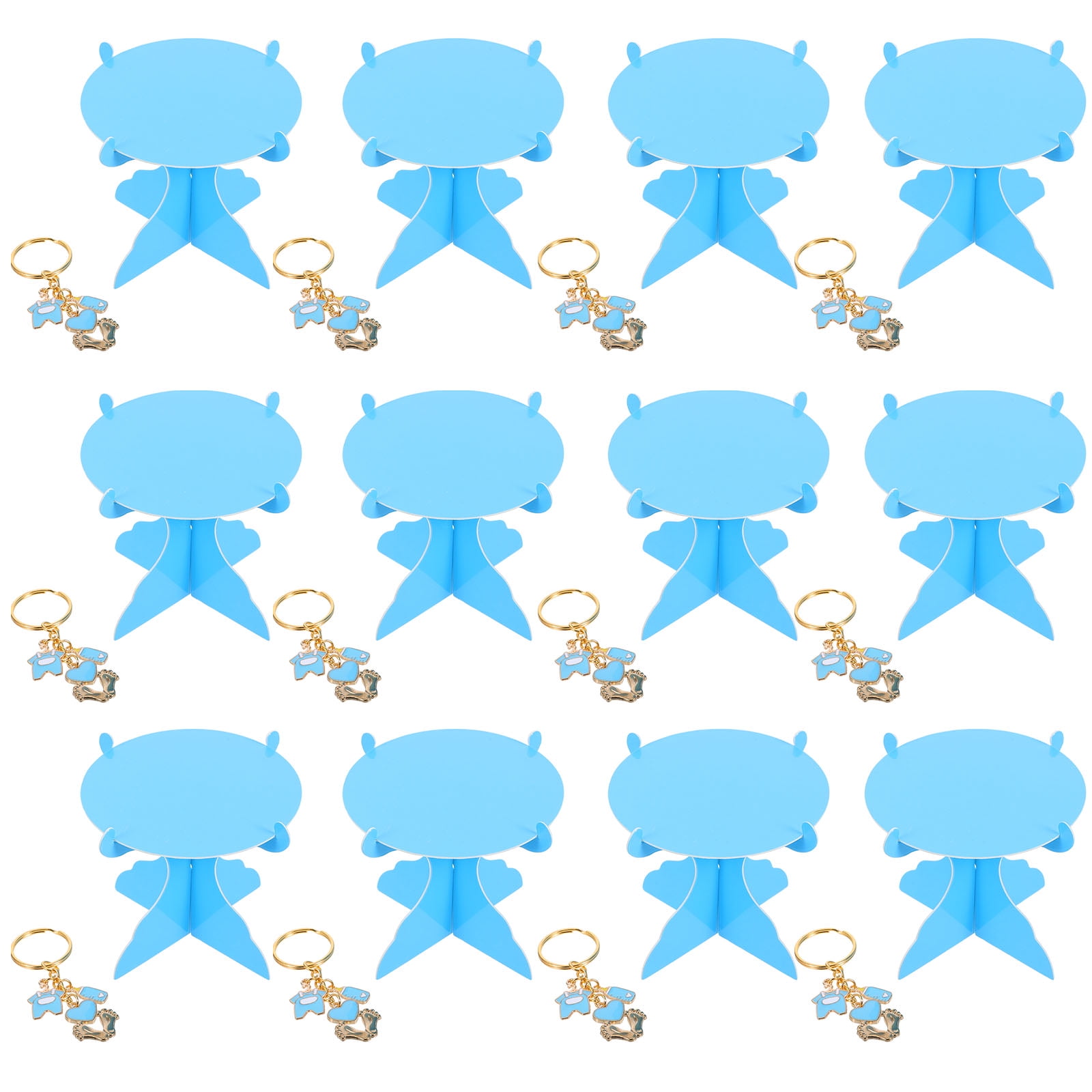COSMOBETTY Gender Reveal Party Blue 1 Set 3.3X3.3X3.1In Paper Cupcake ...