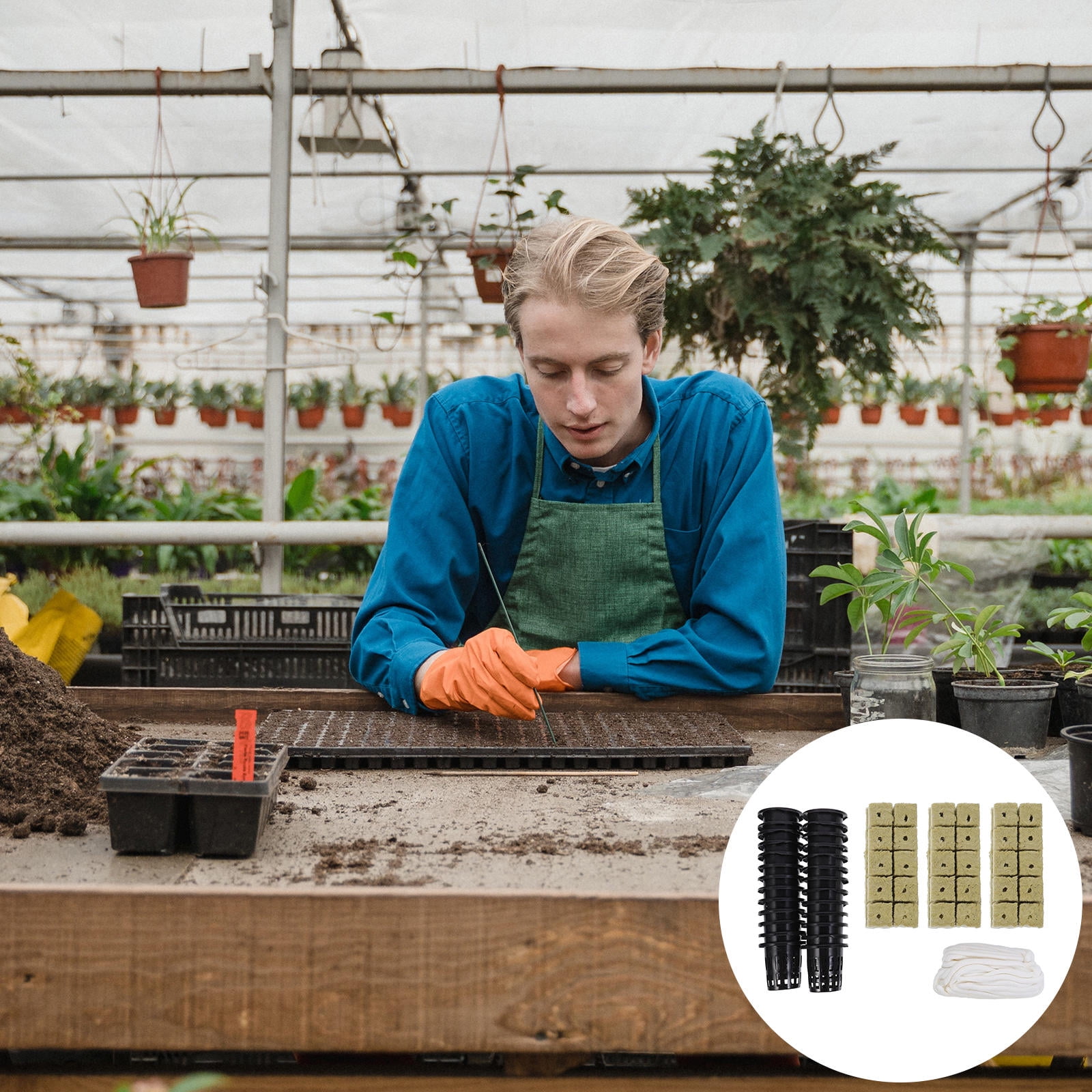 Worgeous 1 Set Hydroponic Cups Mesh Pots for Seedling Growth Assorted ...