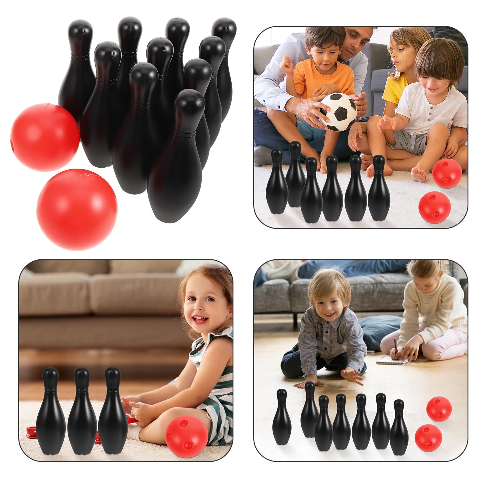 Worgeous 1 Set Interesting Bowling Pin Game Toy Indoor Sports Game ...