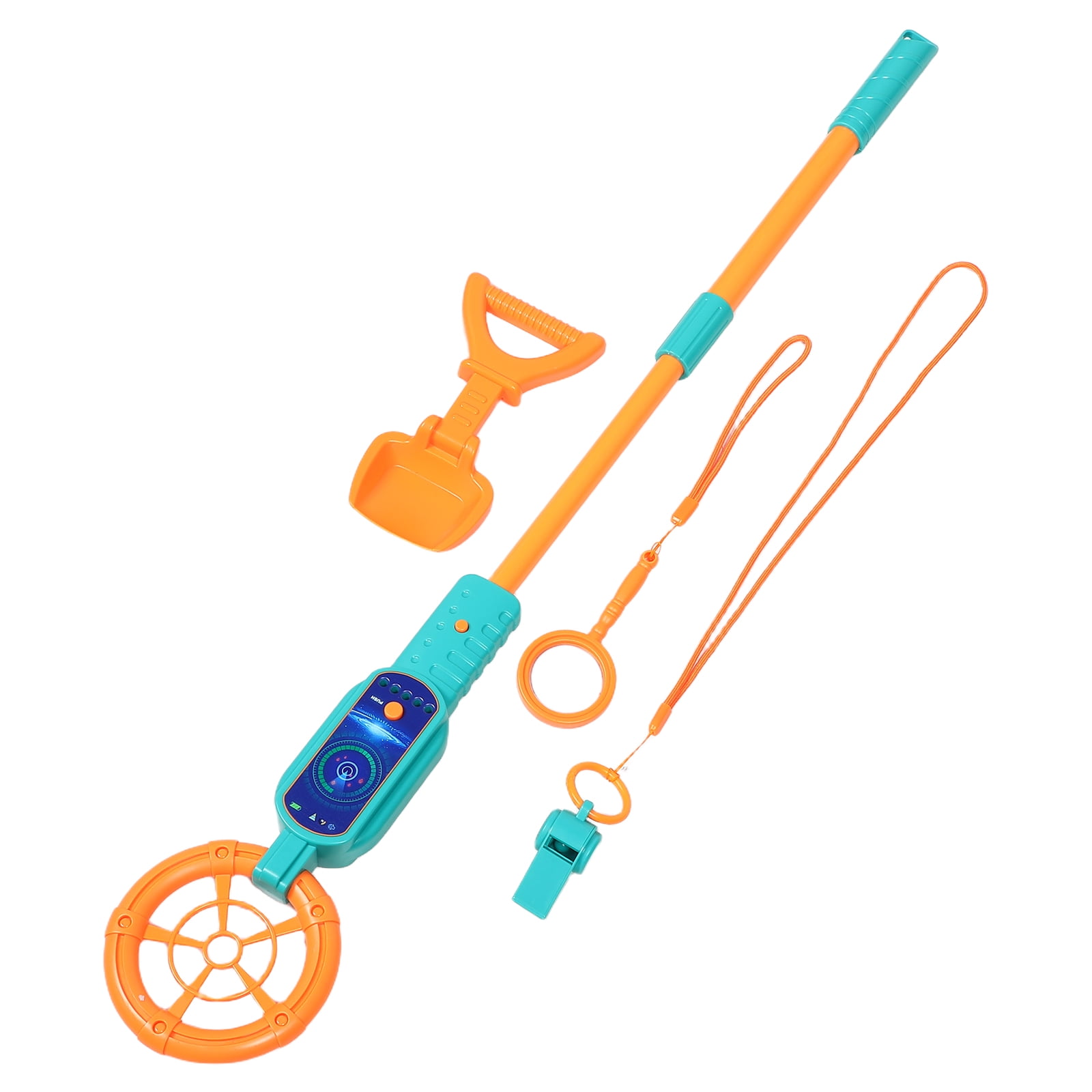 Worgeous 1 Set Kids Metal Detector Toy With Whistle Magnifier Shovel ...