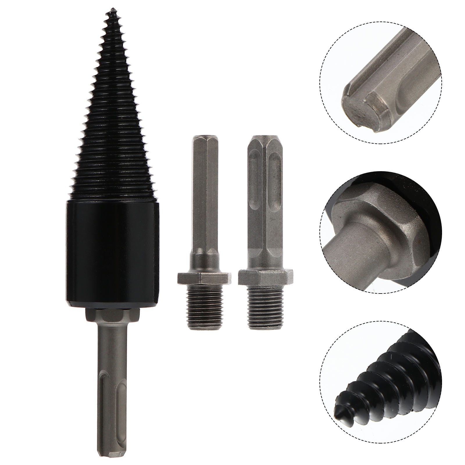 Worgeous 1 Set Log Splitter Drill Bit Cone Firewood Splitter Tool for ...