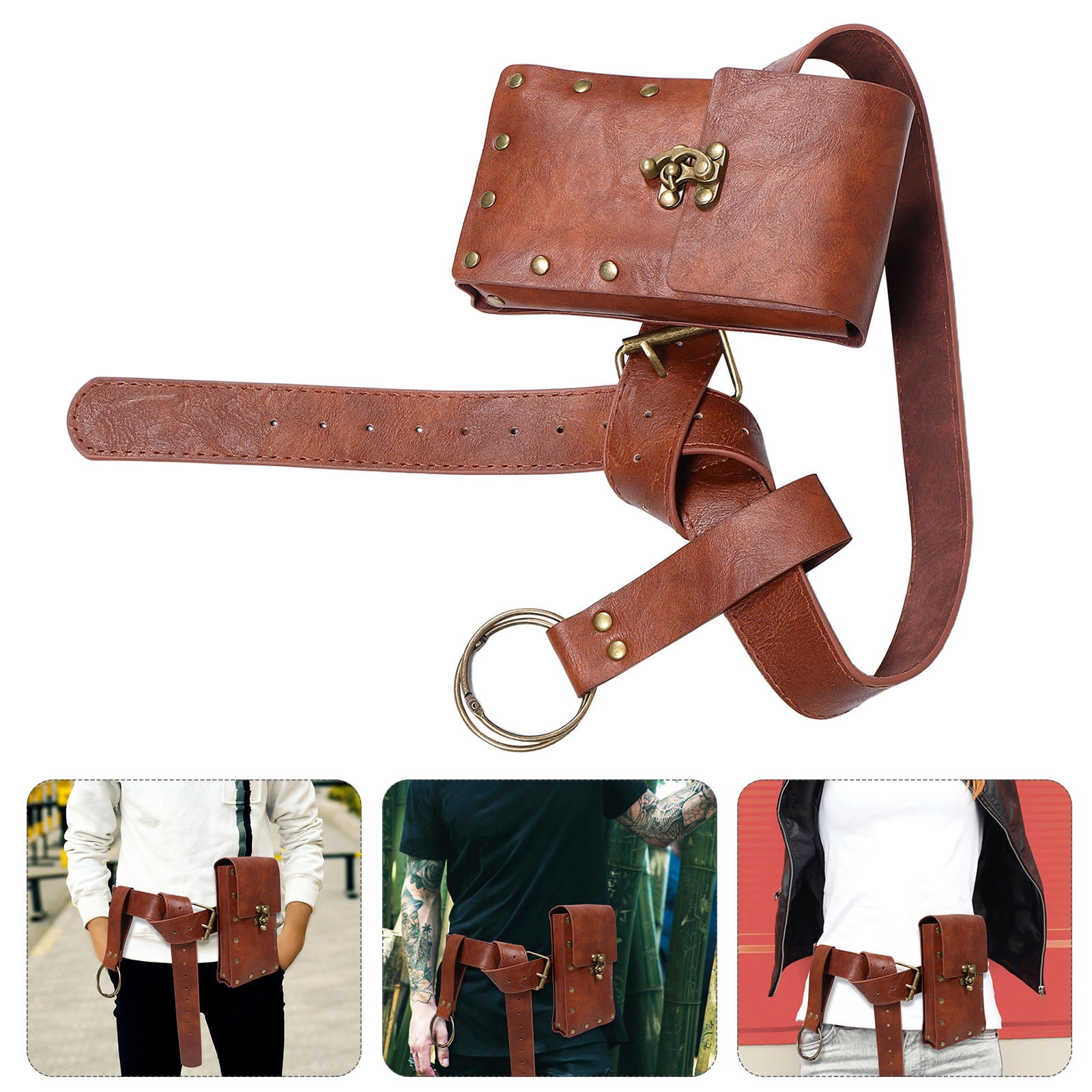 Worgeous 1 Set Medieval Renaissance Embossed Sword Belt Vintage Knight ...