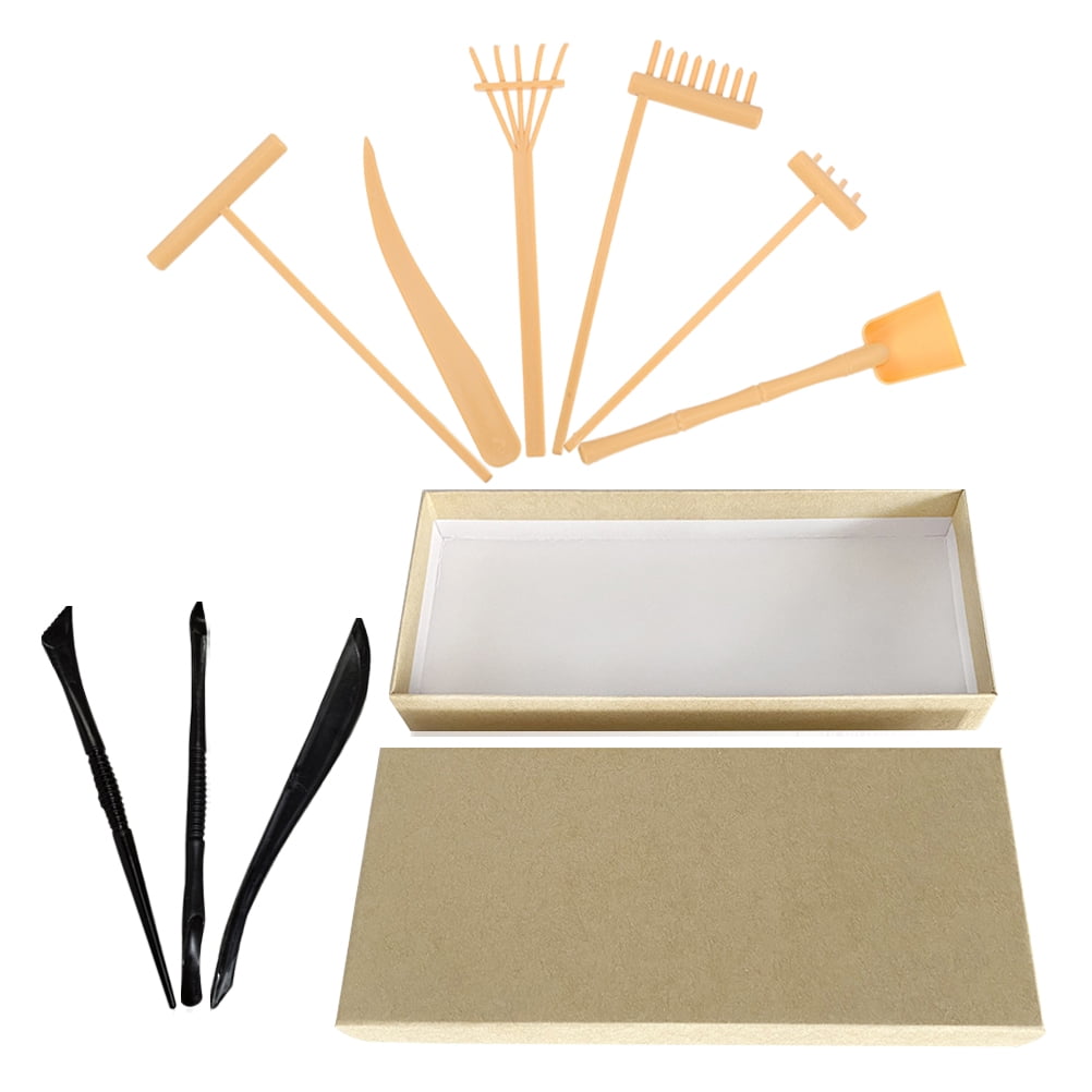 Worgeous 1 Set Mini Zen Garden Rake Set Diy Sand Zen Garden Tools Sand ...
