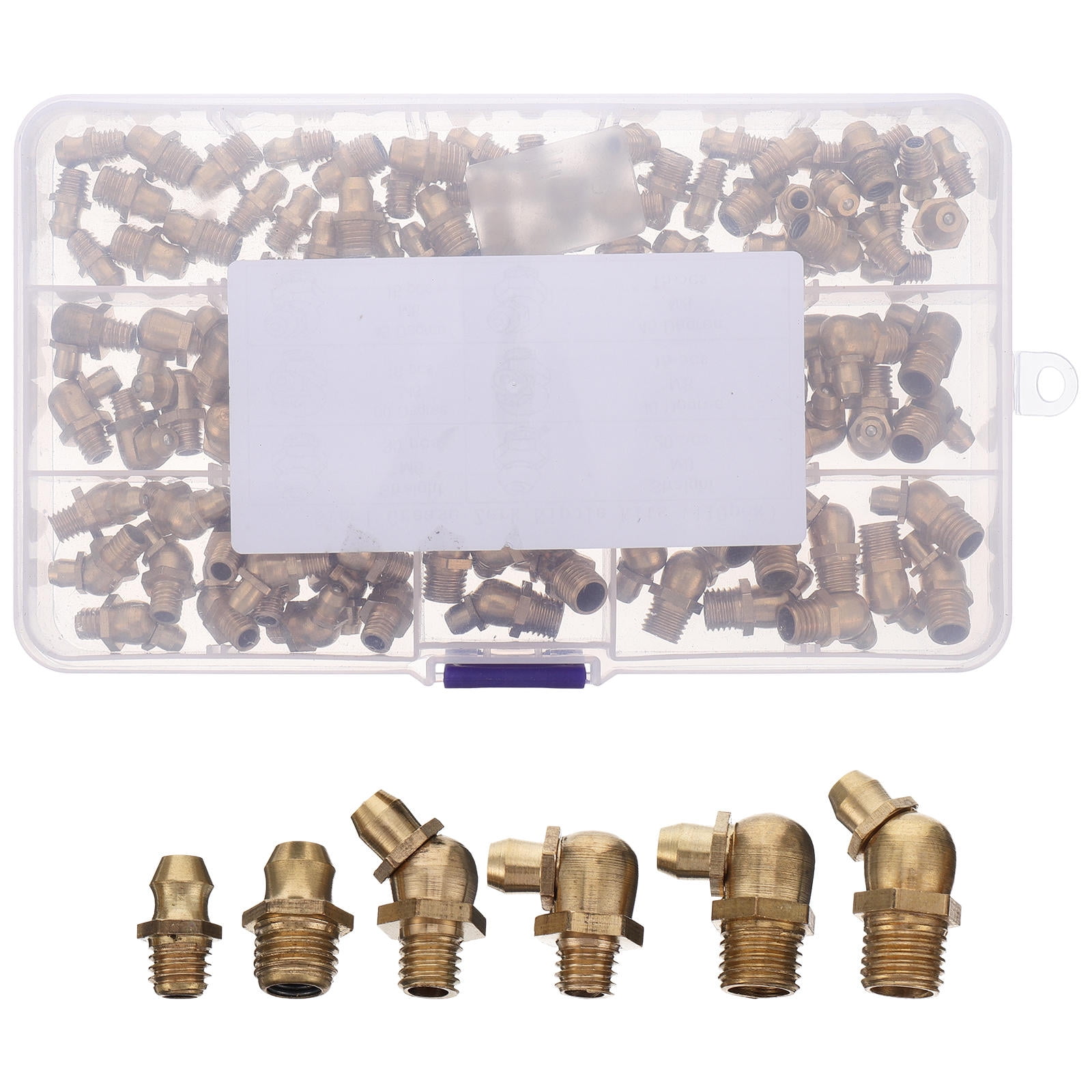 Worgeous 1 Set Nipples Angled Straight Fittings M10 M8 Grease Fitting ...