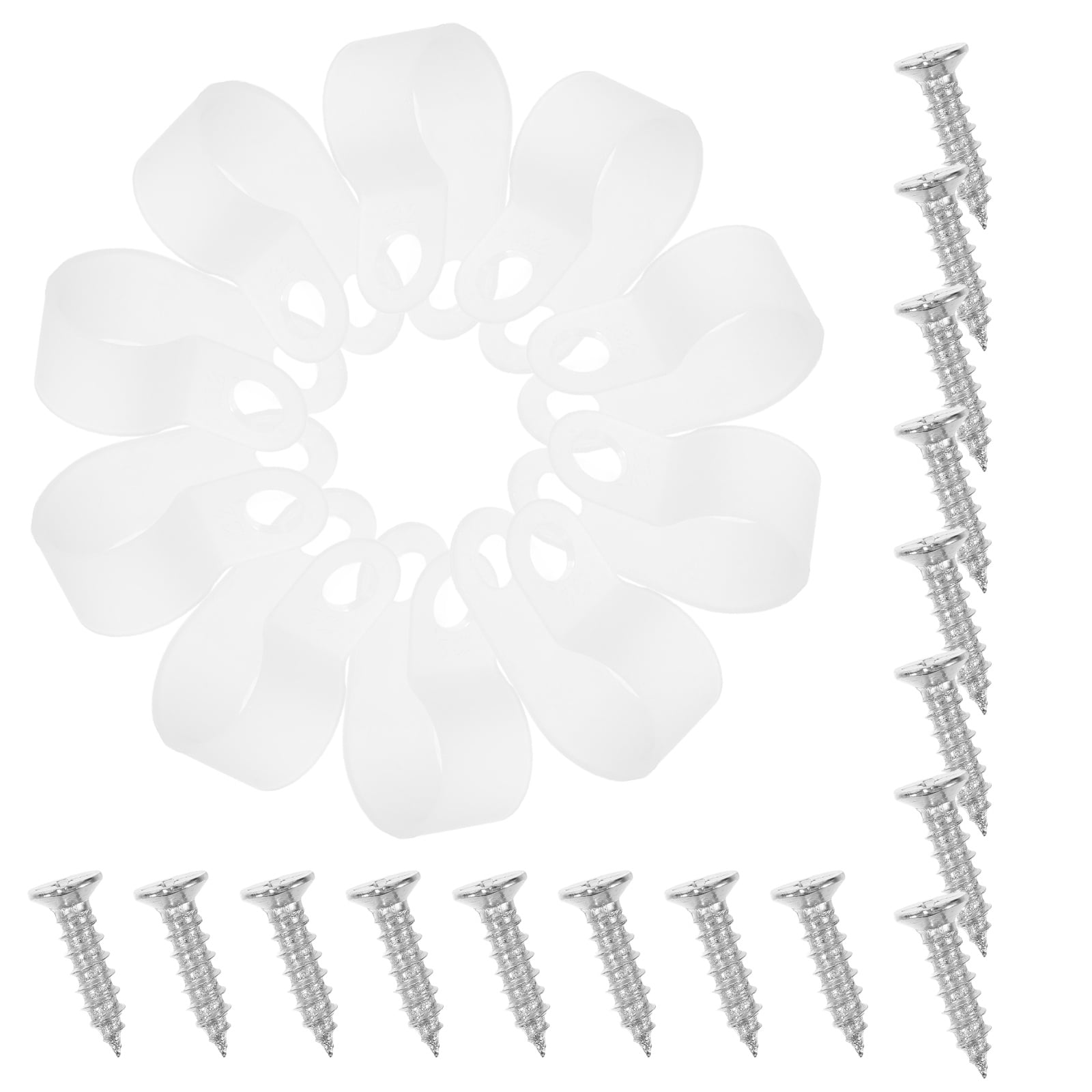 Worgeous 1 Set Of Cable Clips Rope Light Mounting Clips With Stainless ...