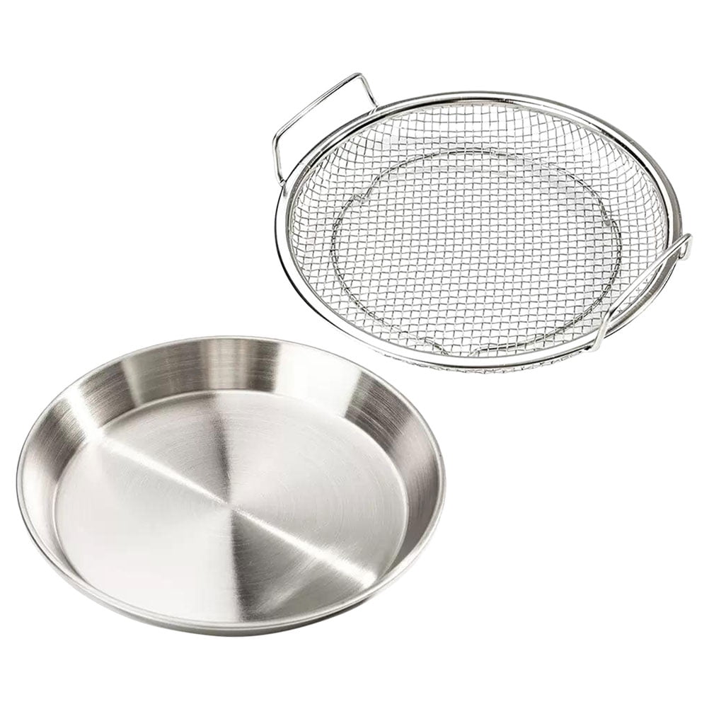 Worgeous 1 Set Oil Frying Food Plate Stainless Steel Oil Straining for ...