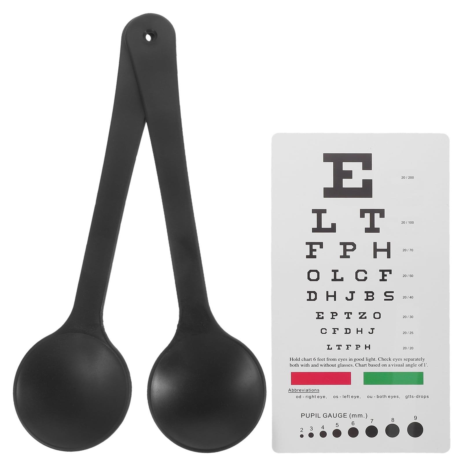 Worgeous 1 Set Ophthalmic Eye Exam Tool Wall Hanging Eye Chart Double ...