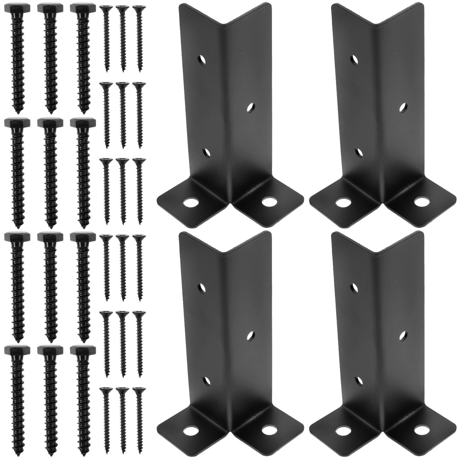 Worgeous 1 Set Post Protectors Decks Fence Post Support Bases Metal ...
