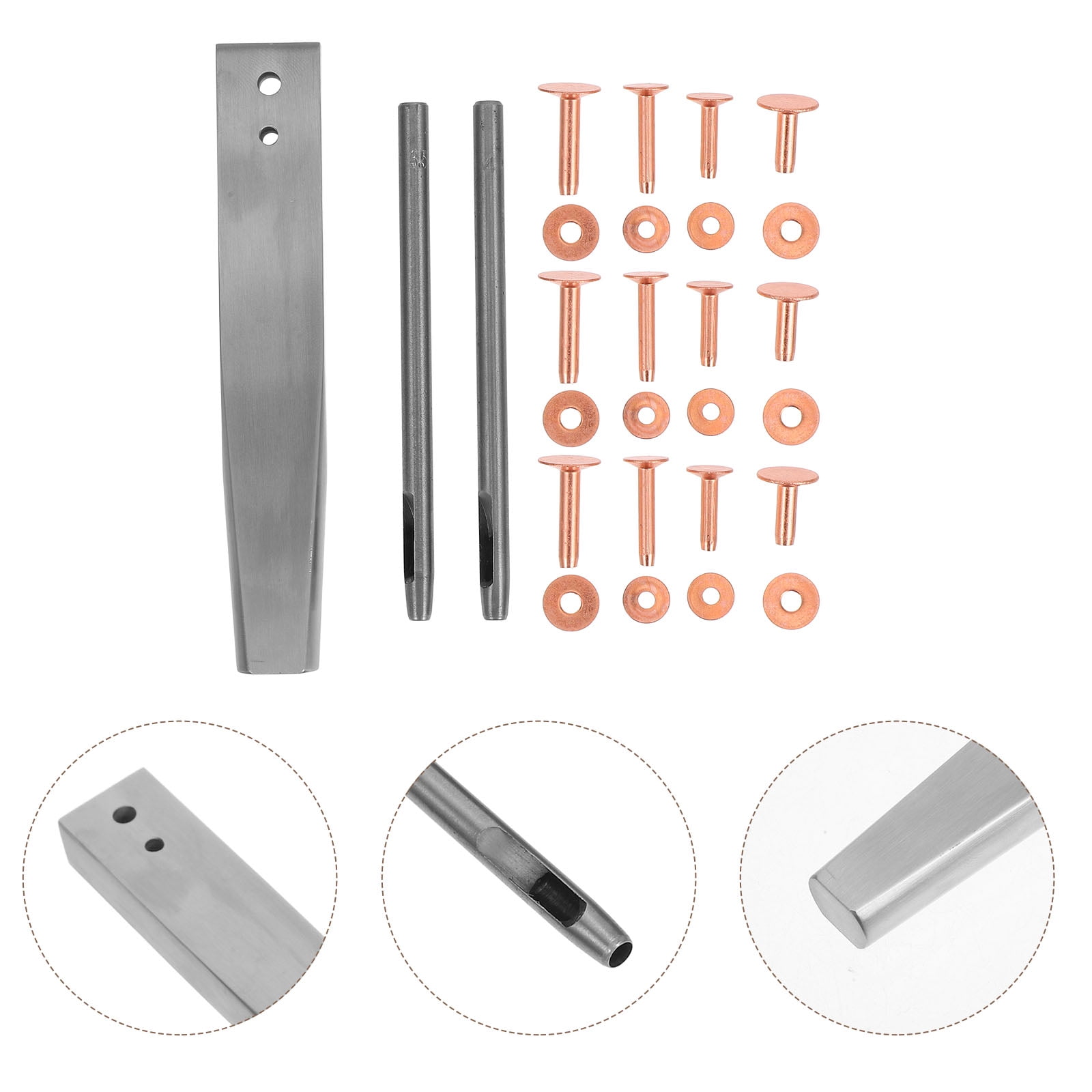 Worgeous 1 Set Punk Spikes Solid Rivets for Bag DIY Studs Fixing Cool ...