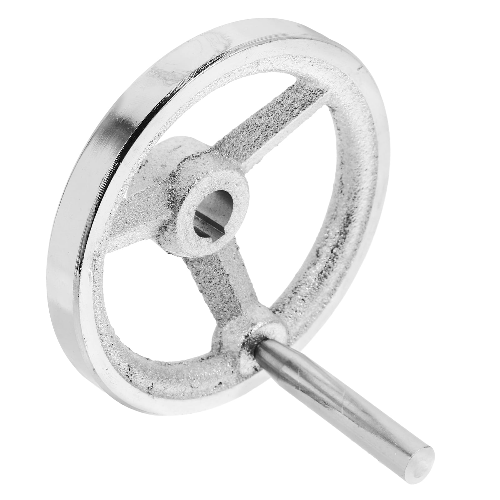 Worgeous 1 Set Rotary Handwheel Cast Iron Handwheel With Handle For ...