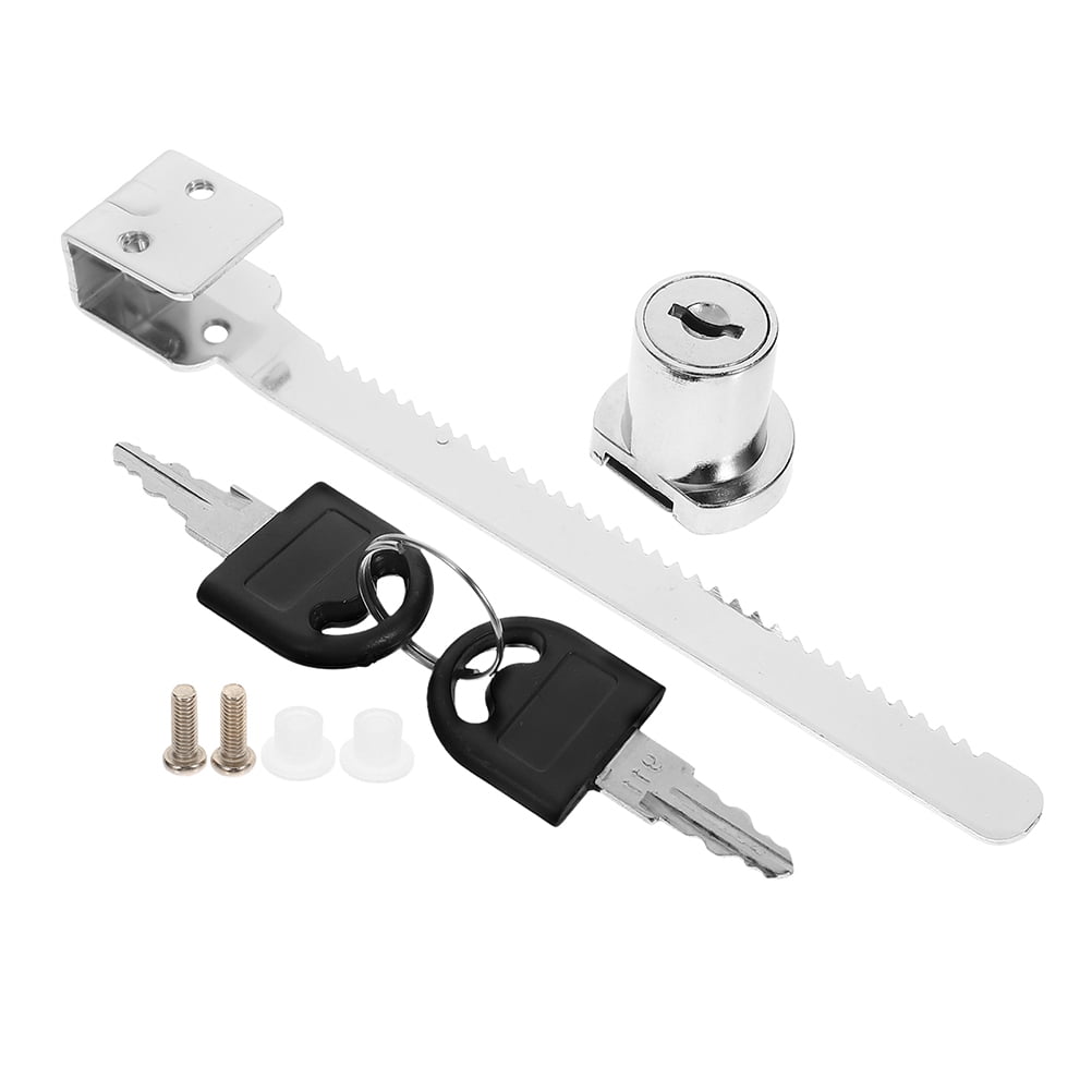 Worgeous 1 Set Sliding Glass Door Lock with 2 Keys 2 Screws and ...
