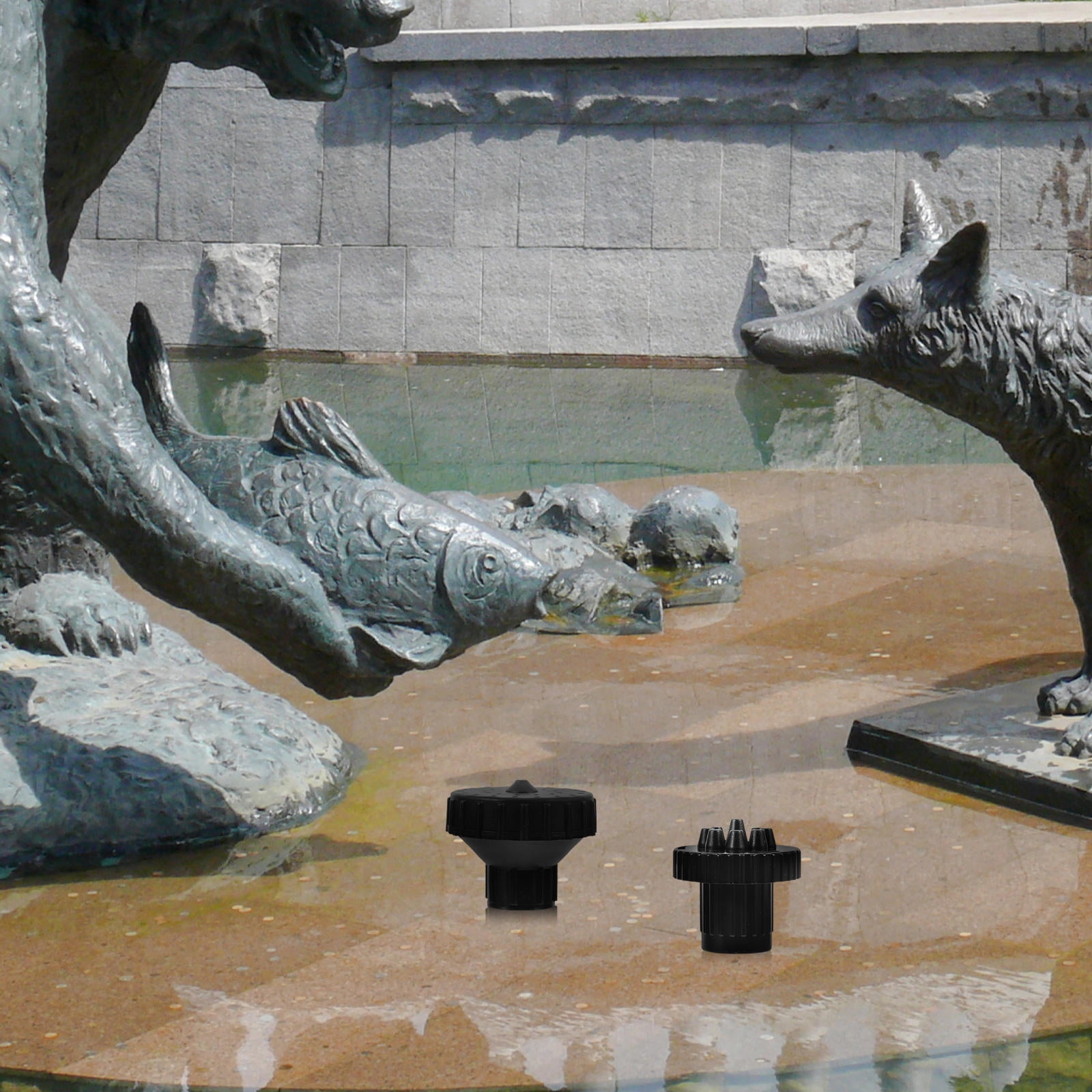 Worgeous 1 Set Sprinkler Head Direct Water Landscape Fountain Rockery ...