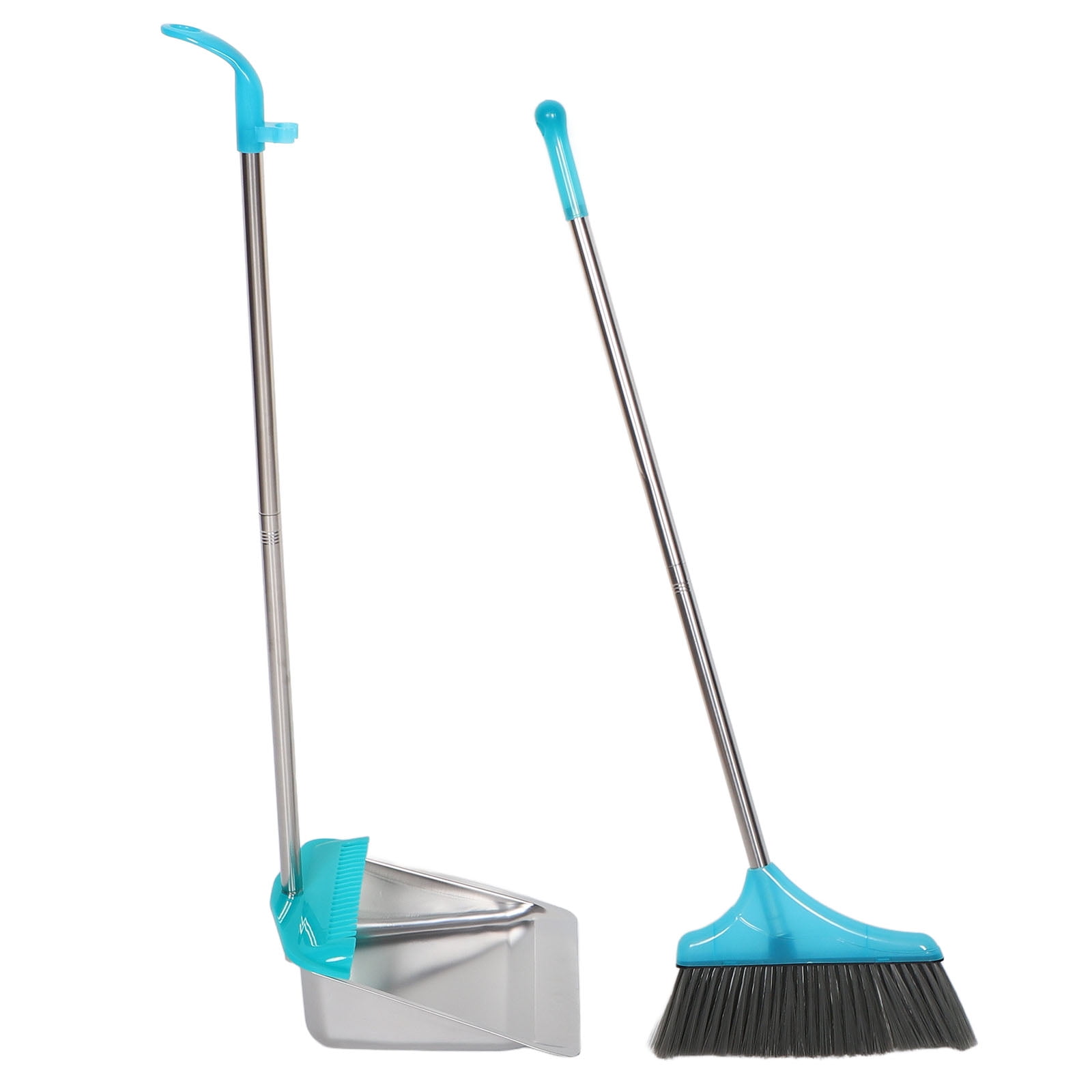 Worgeous 1 Set Standing Dustpan With Long Handle Stainless Steel ...