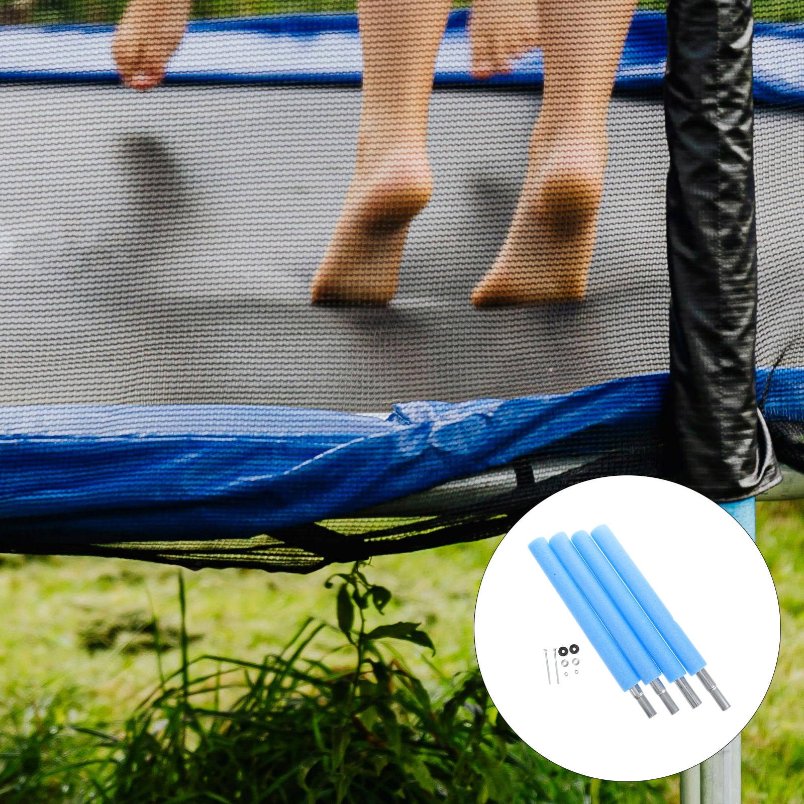 Trampoline Net Poles Replacement Ground Stakes Anchor for Home Use ...