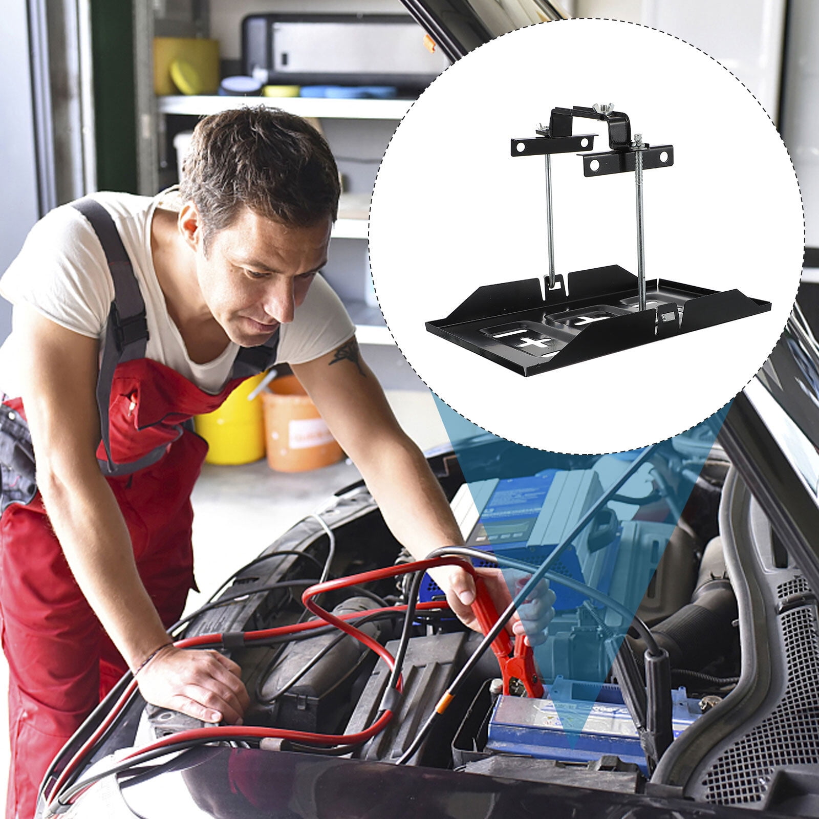 Worgeous 1 Set Vehicle Battery Bracket Vehicle Battery Rack Car Battery ...