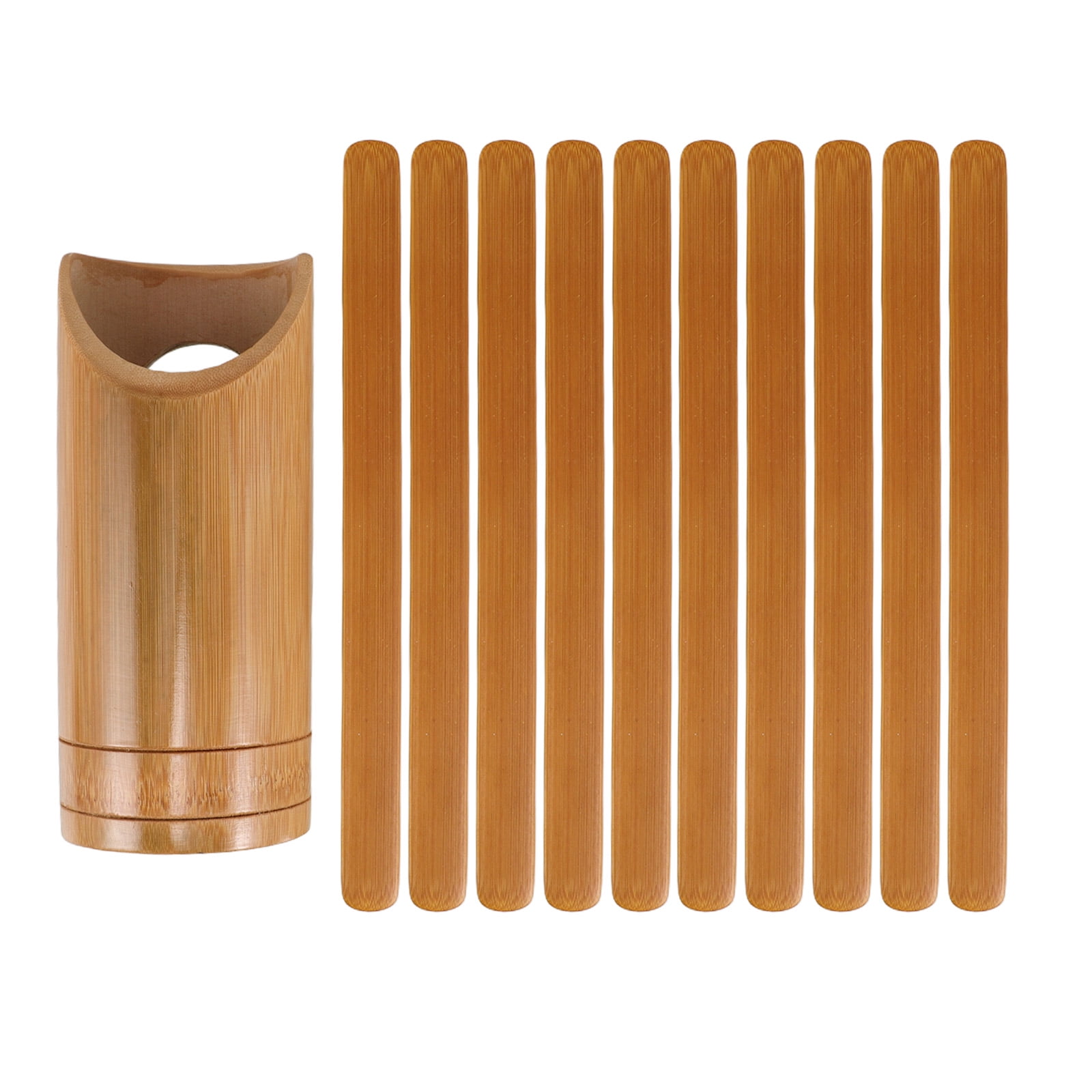COSMOBETTY Bamboo Stick Dispenser for Games Fortune Telling Wands with ...