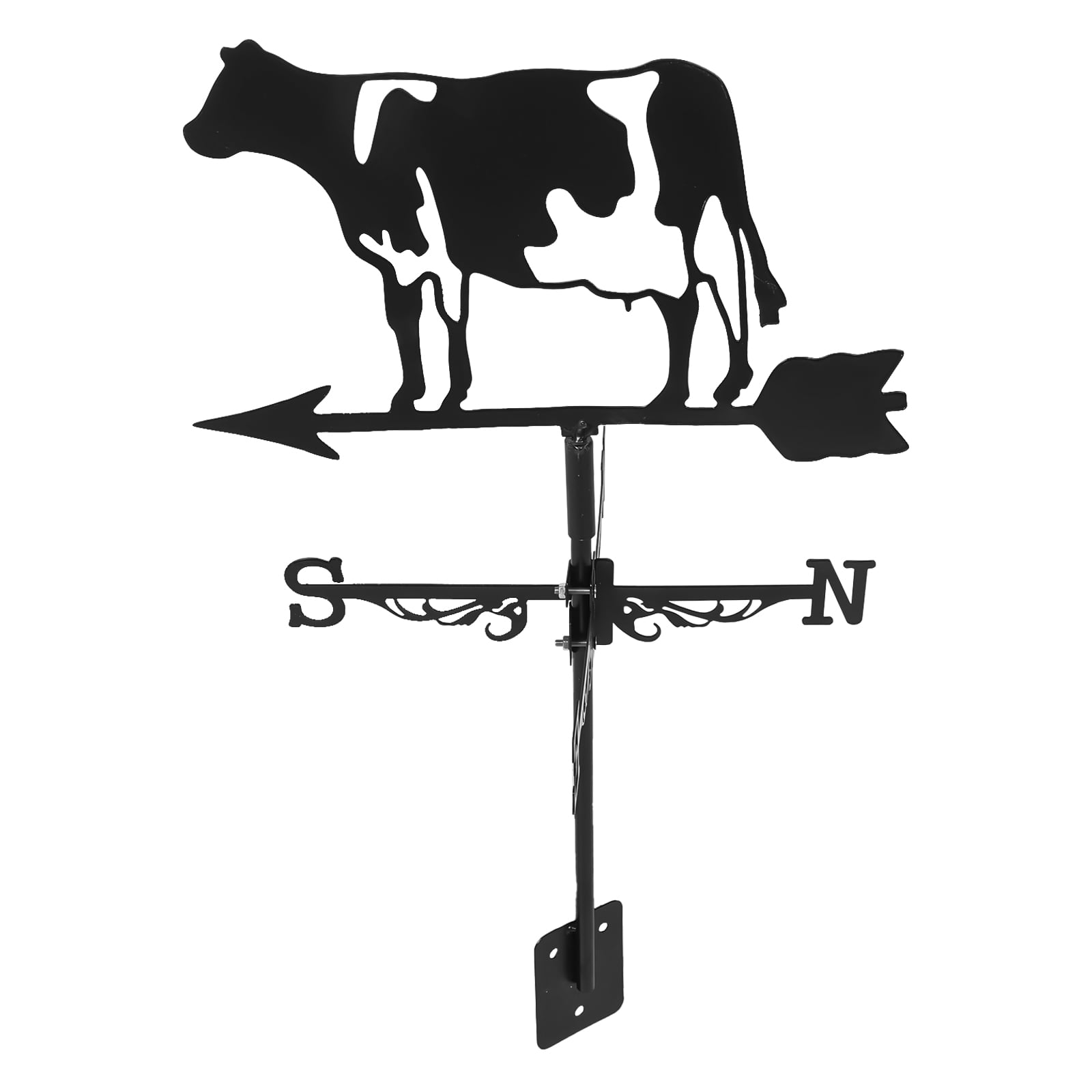 Worgeous 1 Set Weathervane 3D Cow Shape For Decorative Yard Weathervane 22.8X13.0X11.4in ...