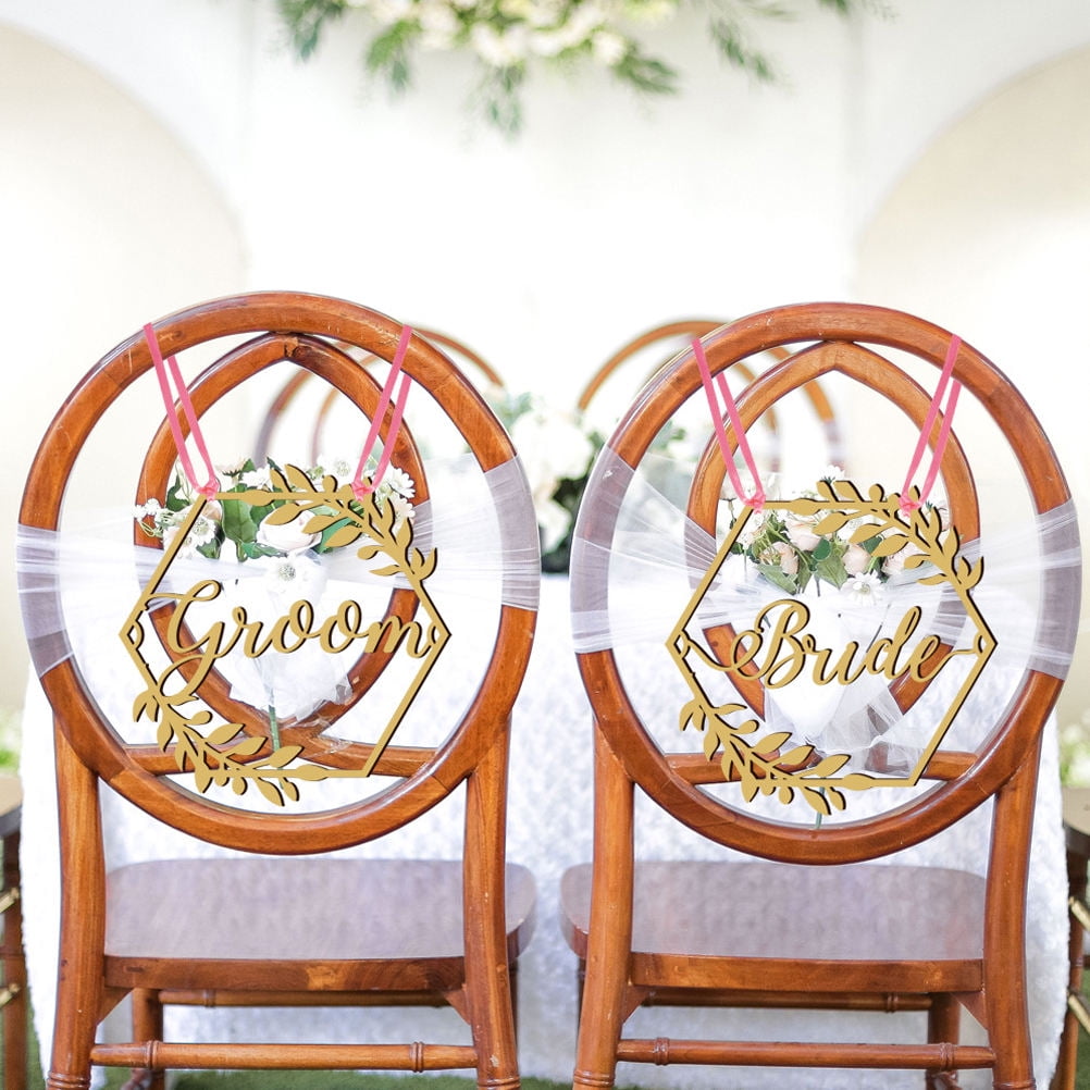 Worgeous 1 Set of Chair Reserved Signs Decorative Chair Signs for ...