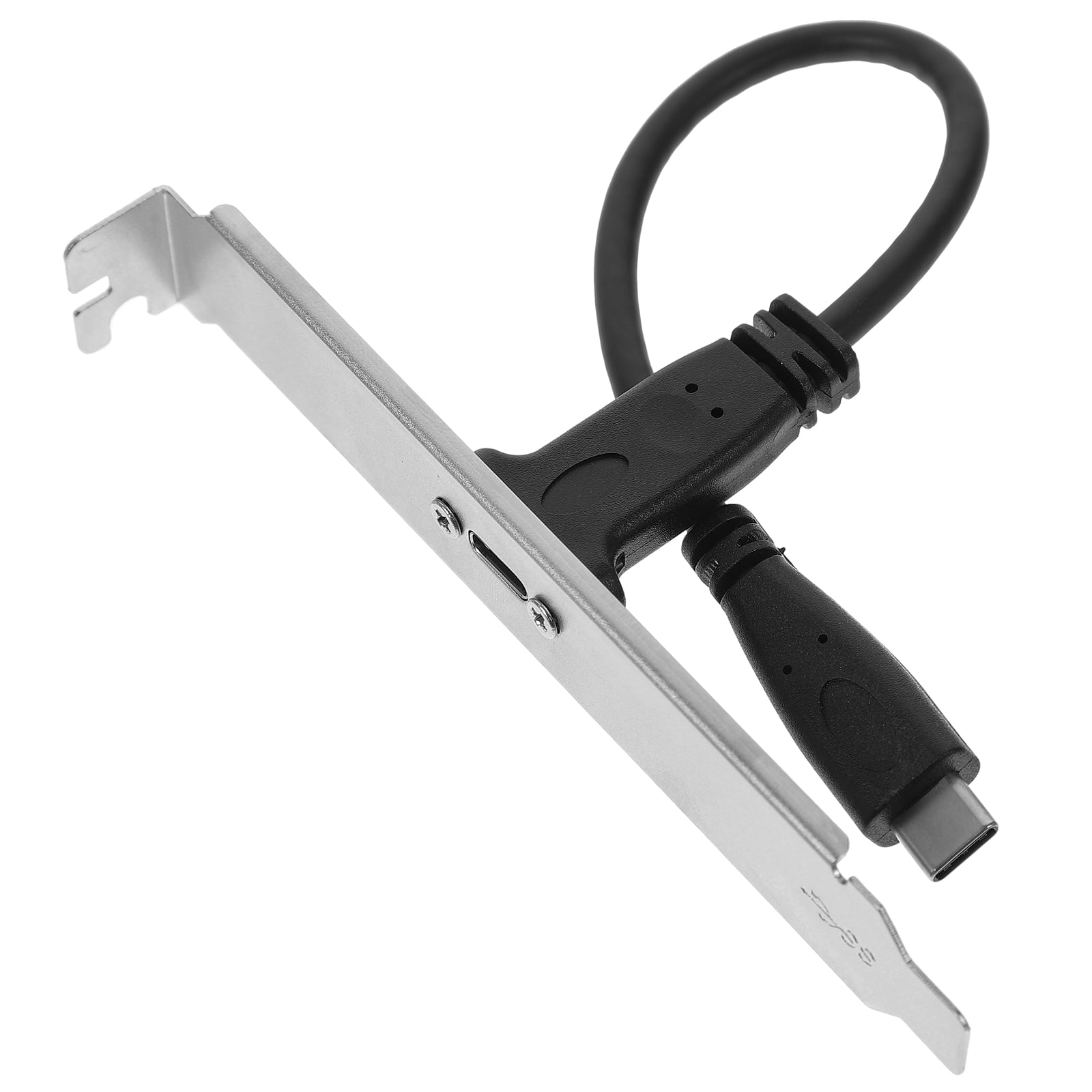 Worgeous 1 Set of Dual Ports Extension Cable Type C Data Cable Panel ...