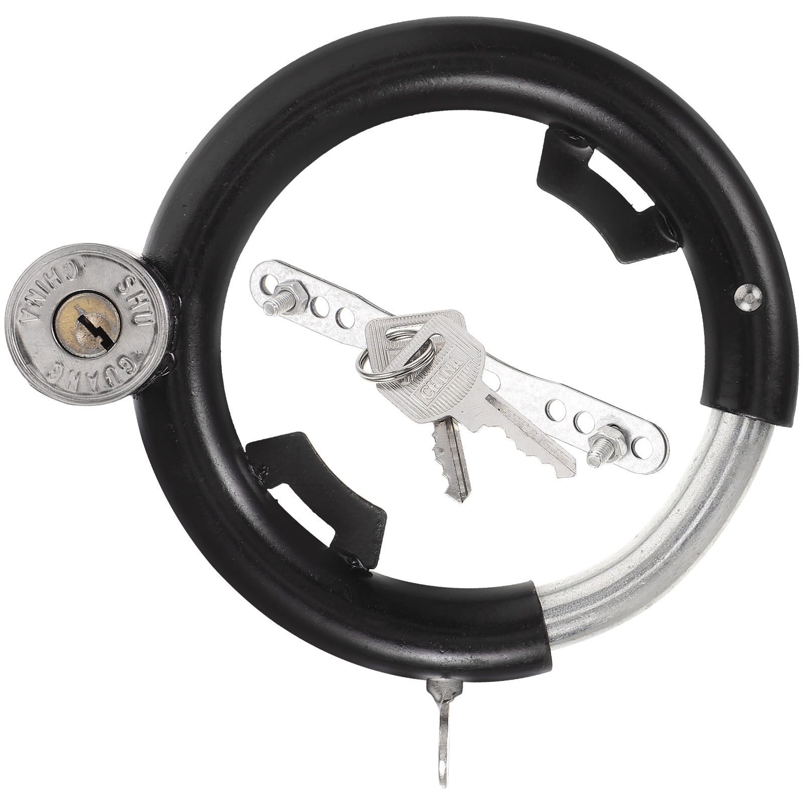 RENACLIPY Wearable Stainless Steel Bike Lock, Multi-Use, Black, Secure ...