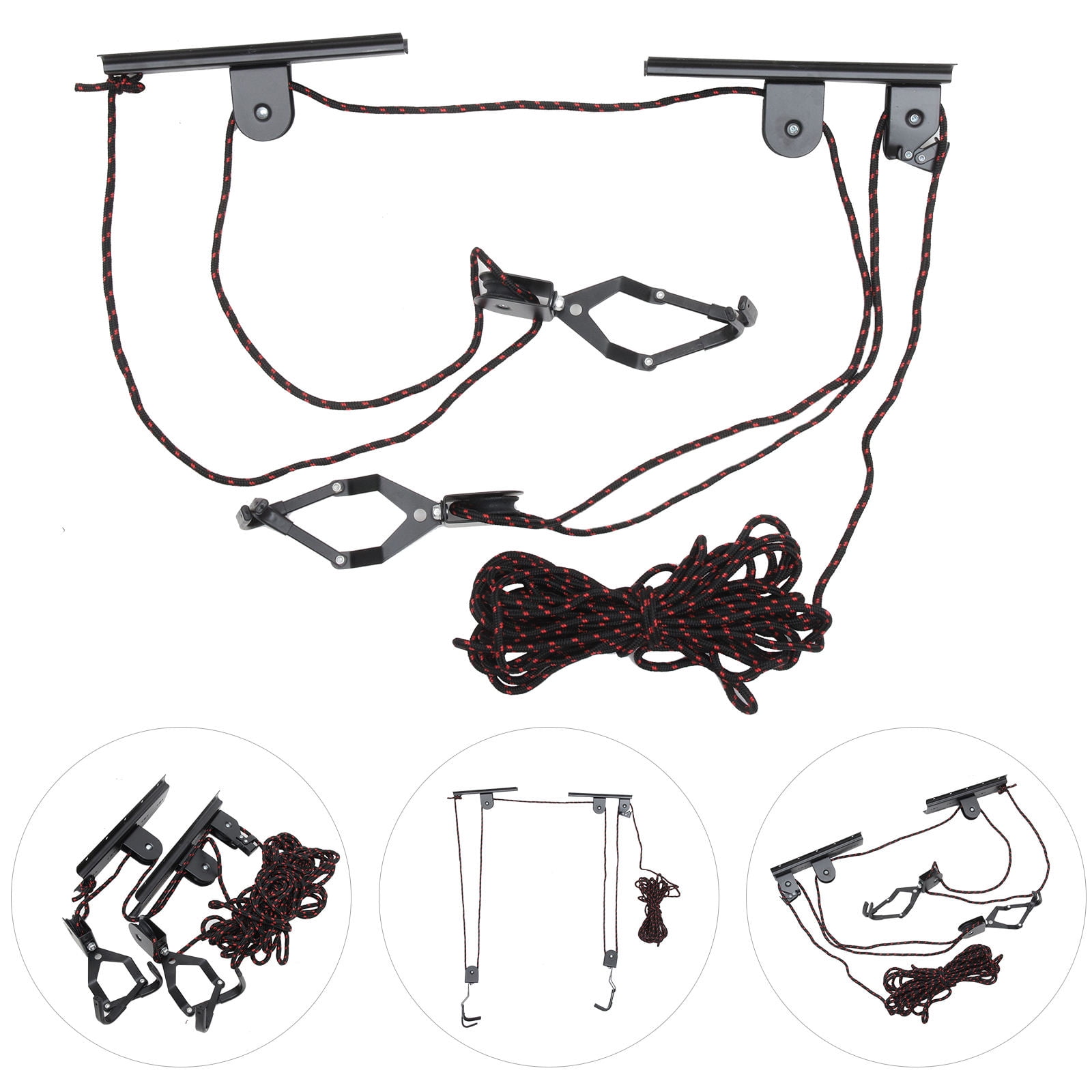 Worgeous 1 Set of Hoist Lift for Bike Heavy Duty Bike Storage Rack ...