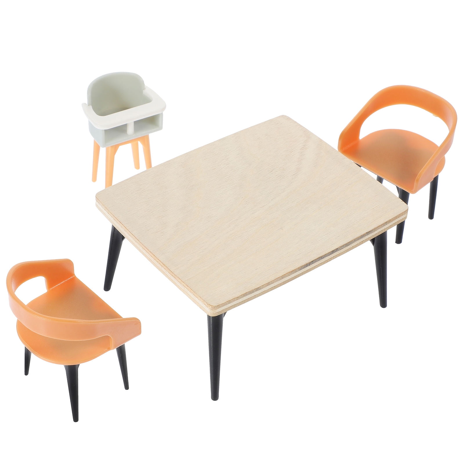 Worgeous 1 Set of Miniature Dining Table Chair Doll House Furniture ...